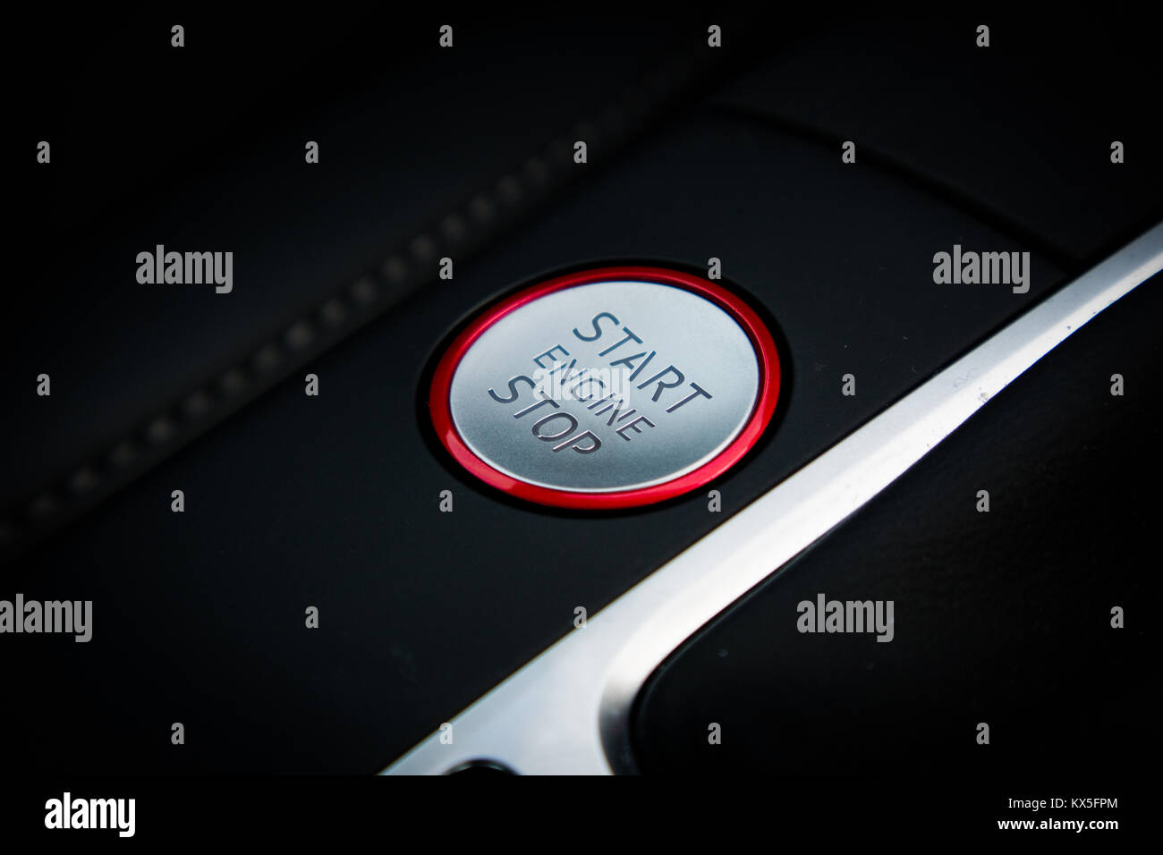 Hong Kong, China Aug 21, 2017 : Audi RS 3 Sedan 2017 Start Stop Engine ...