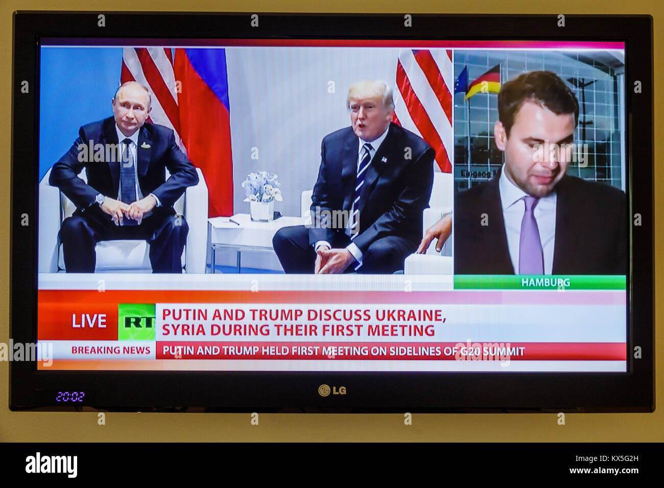 Porto Portugal,television screen tv monitor flat panel,RT,Russia Today ...