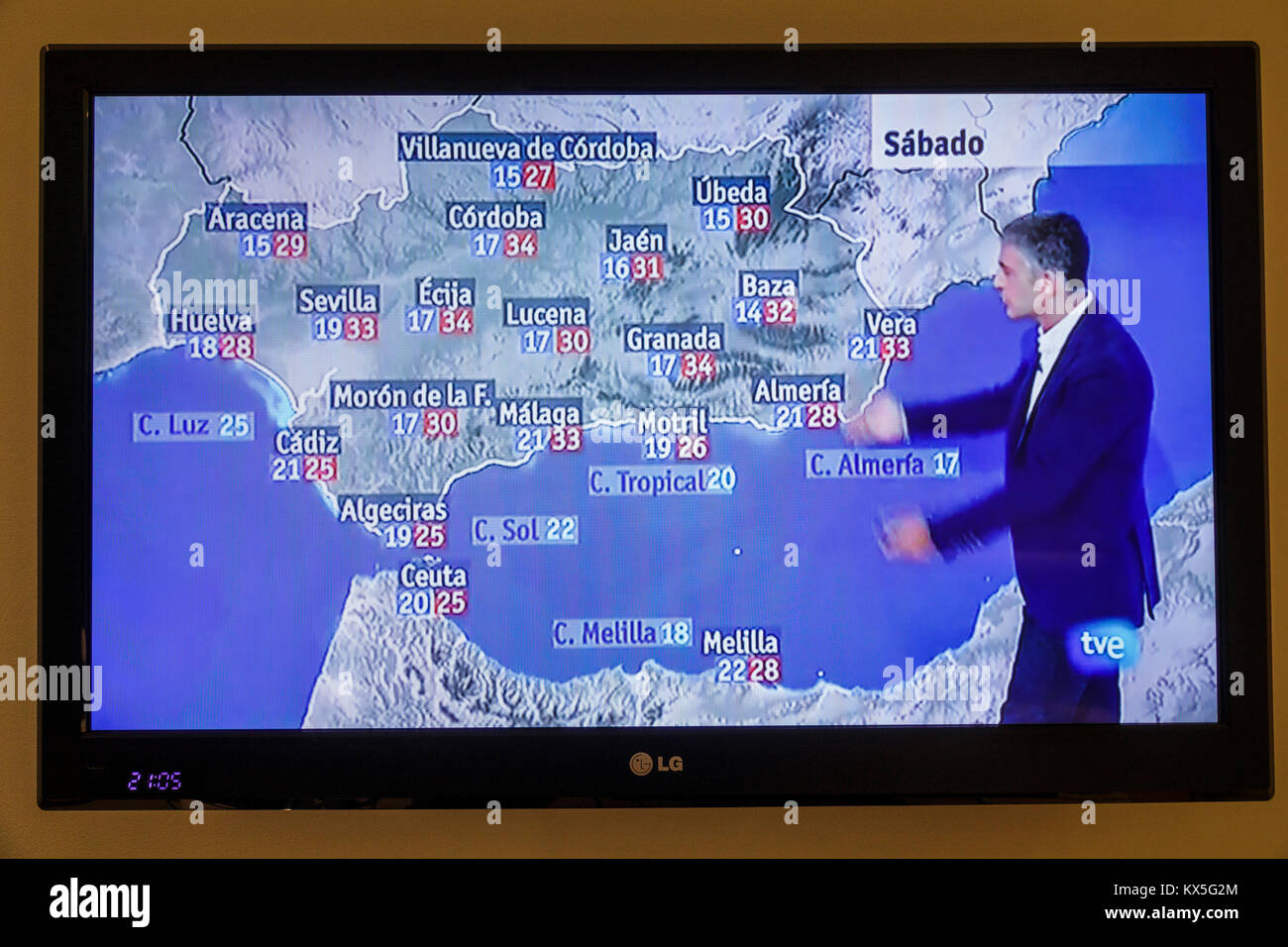 Meteorologist Tv Weather Report High Resolution Stock Photography and ...