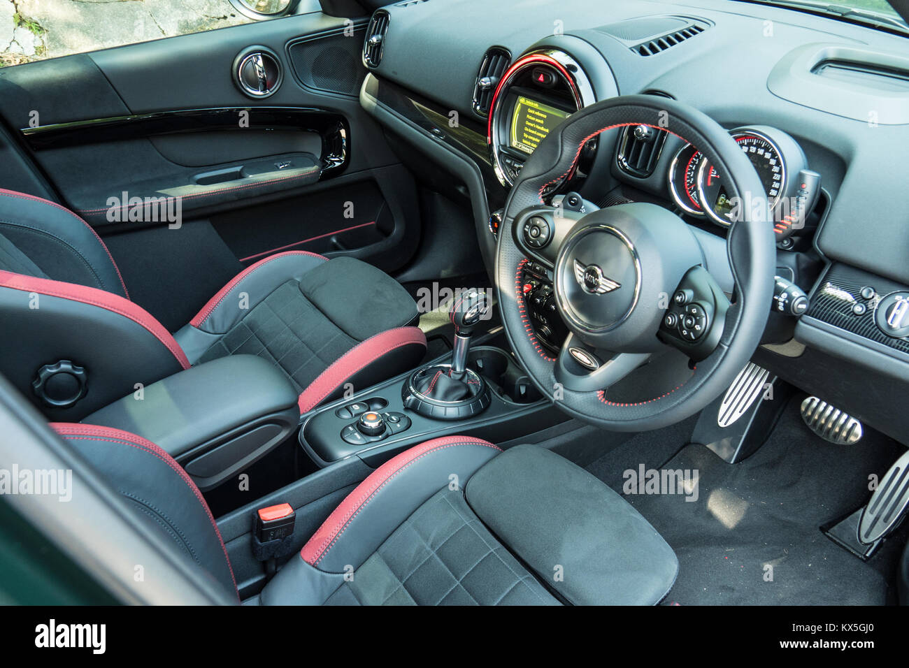 Hong Kong, China Oct 25, 2017 : Mini JCW Countryman 2017 Interior Oct ...