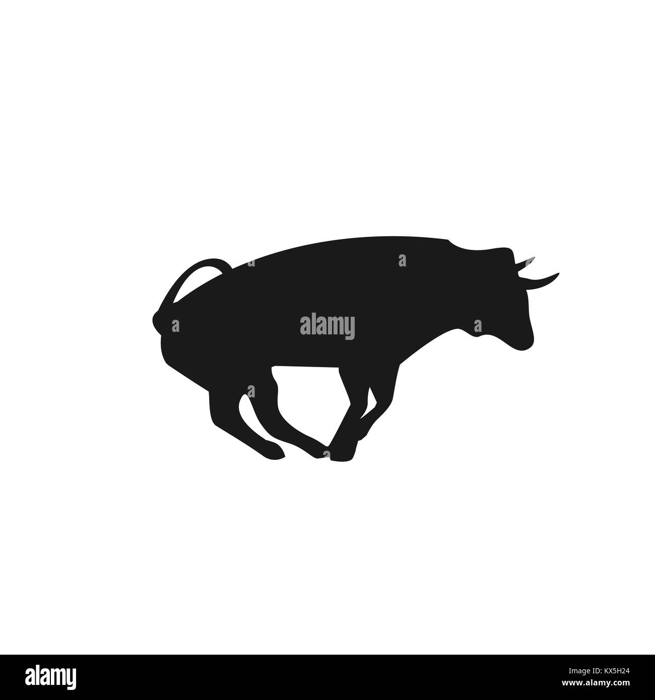 Skull bull outline vector Cut Out Stock Images & Pictures - Alamy