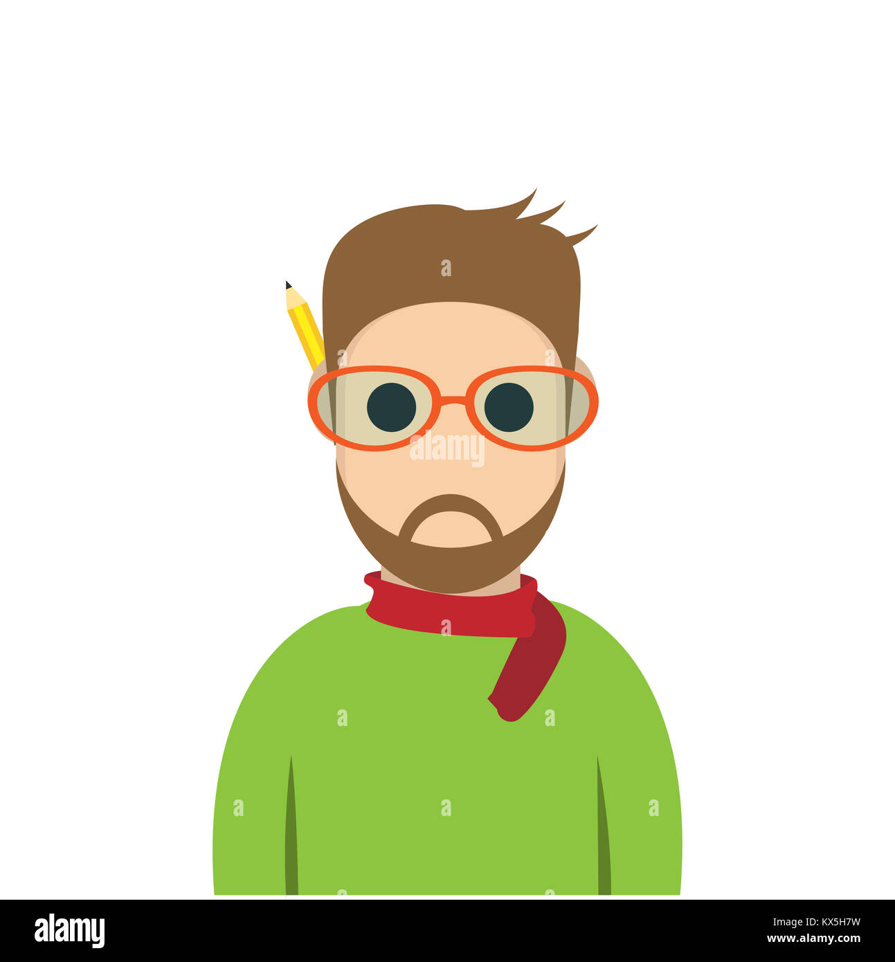 Character of designer , style cartoon ,vector Stock Photo - Alamy