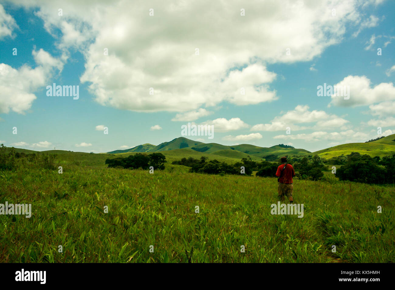 Western Ghats landscapes around Coorg in Karnataka, India Stock Photo ...