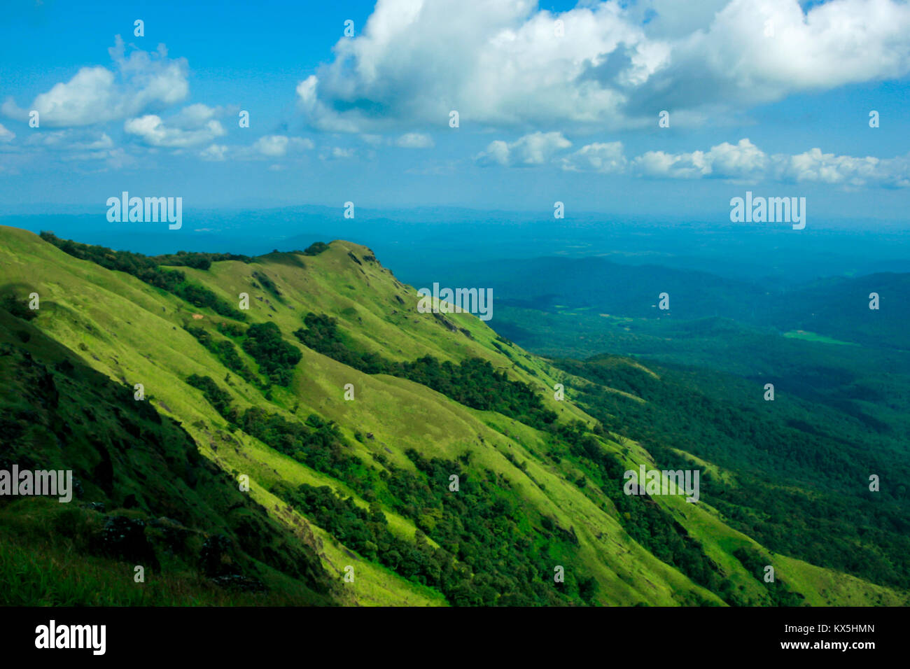 Western Ghats landscapes around Coorg in Karnataka, India Stock Photo ...