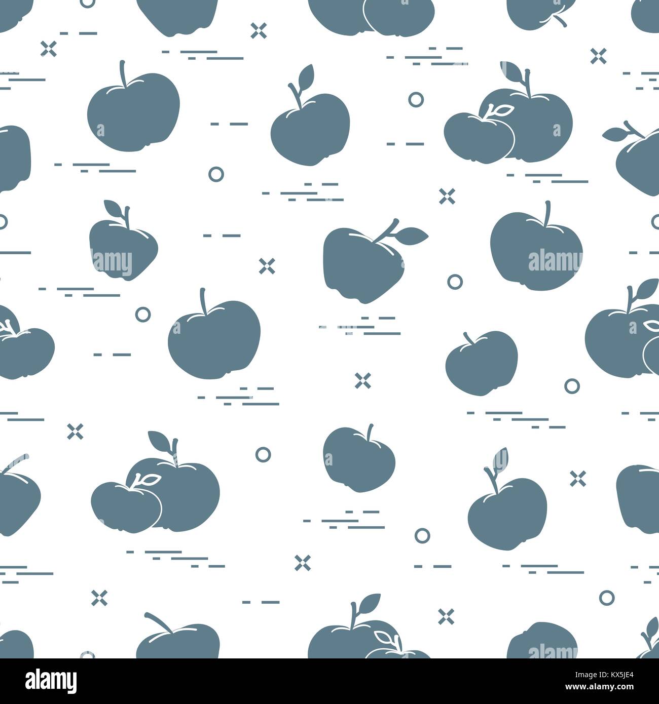 Apples juicy fruit. Seamless pattern. Design for announcement ...