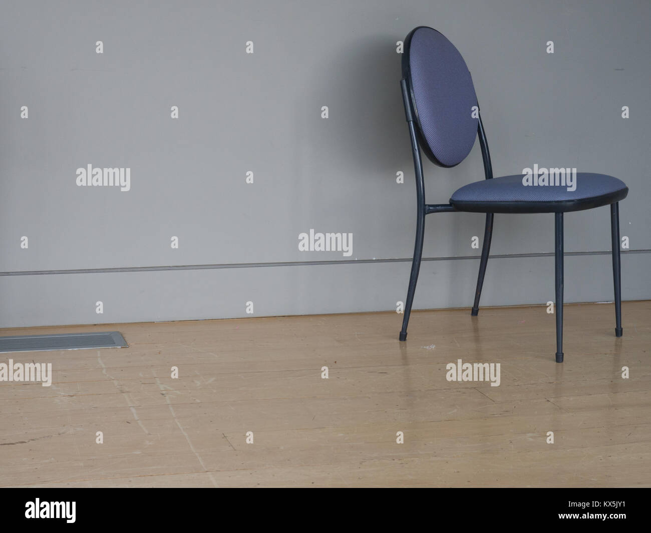 Single chair and wooden floor hi-res stock photography and images - Alamy