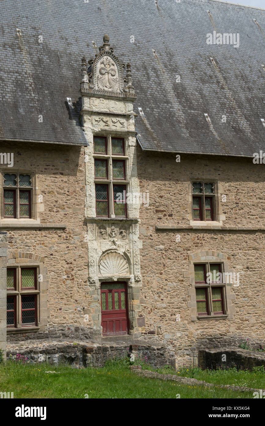 The Château de Laval, known as Le Vieux Chateau. Laval is a town in the ...