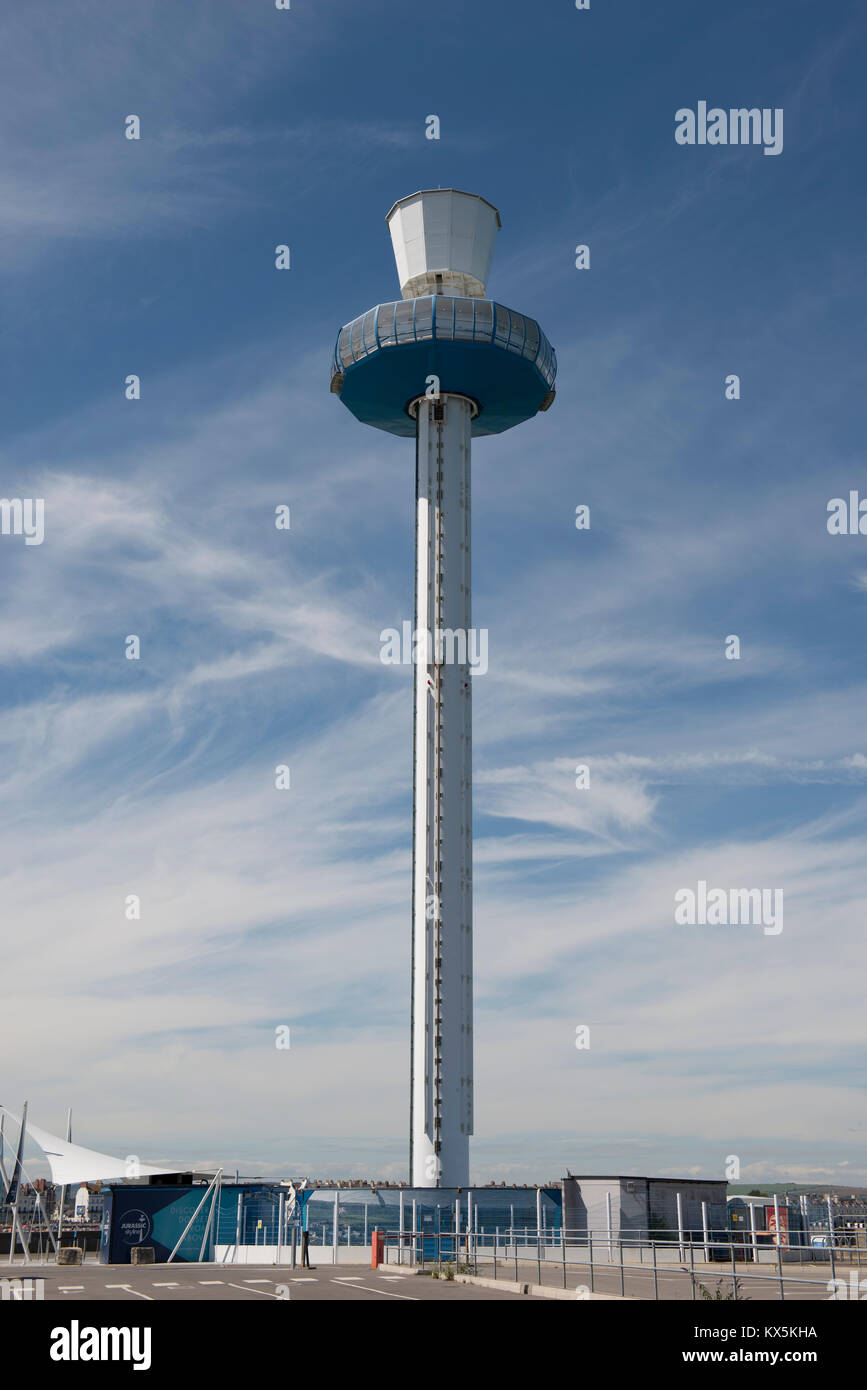 The Jurassic Skyline tower is an observation tower on Weymouth Pier in ...