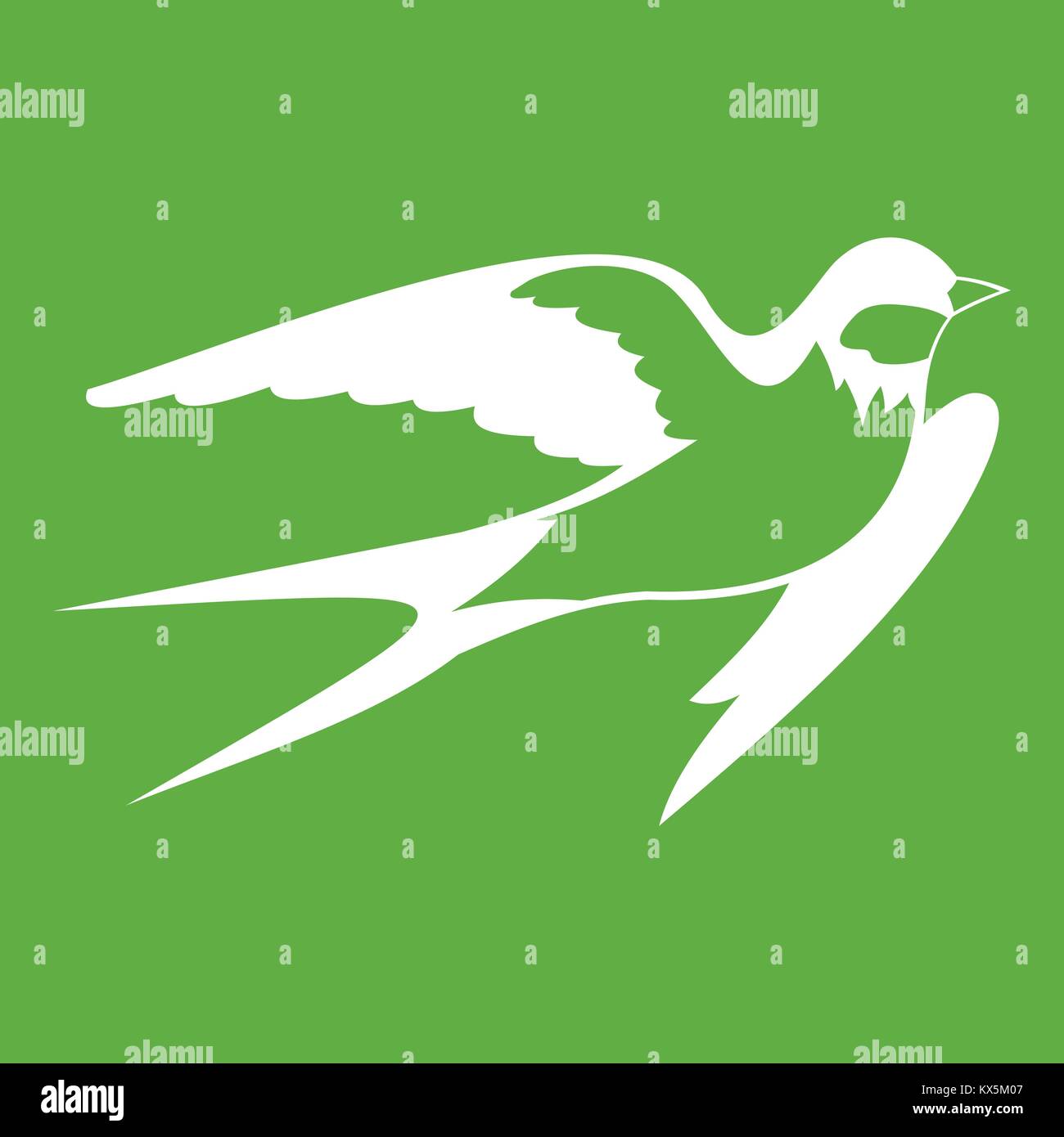 Barn swallow icon green Stock Vector Image & Art - Alamy