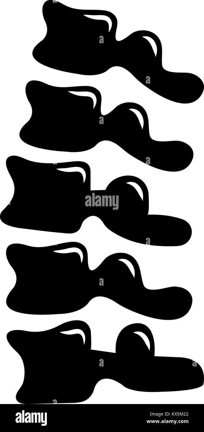 Vertebrae icon, simple style Stock Vector Image & Art - Alamy