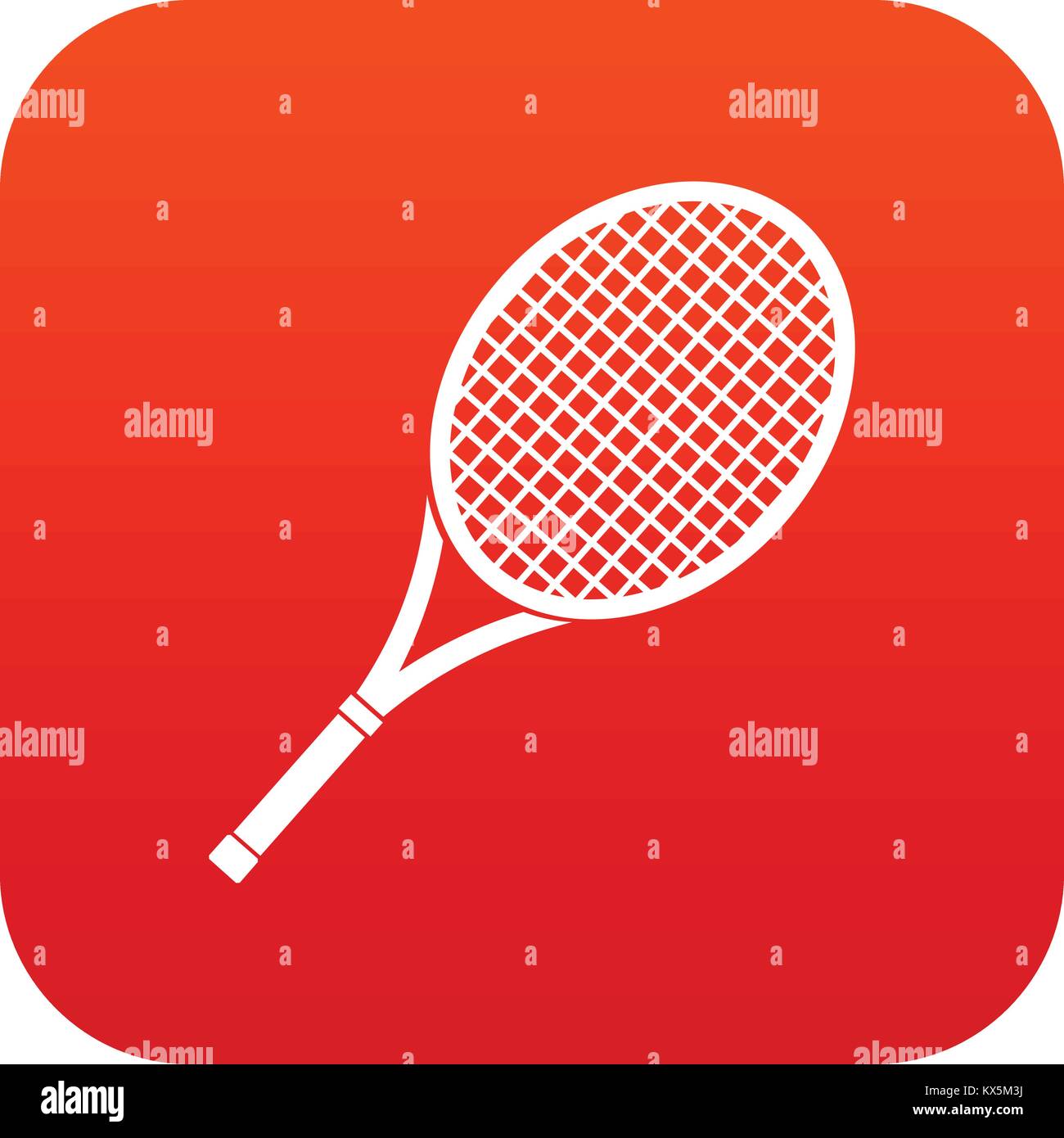 Tennis racket icon digital red Stock Vector Image & Art - Alamy