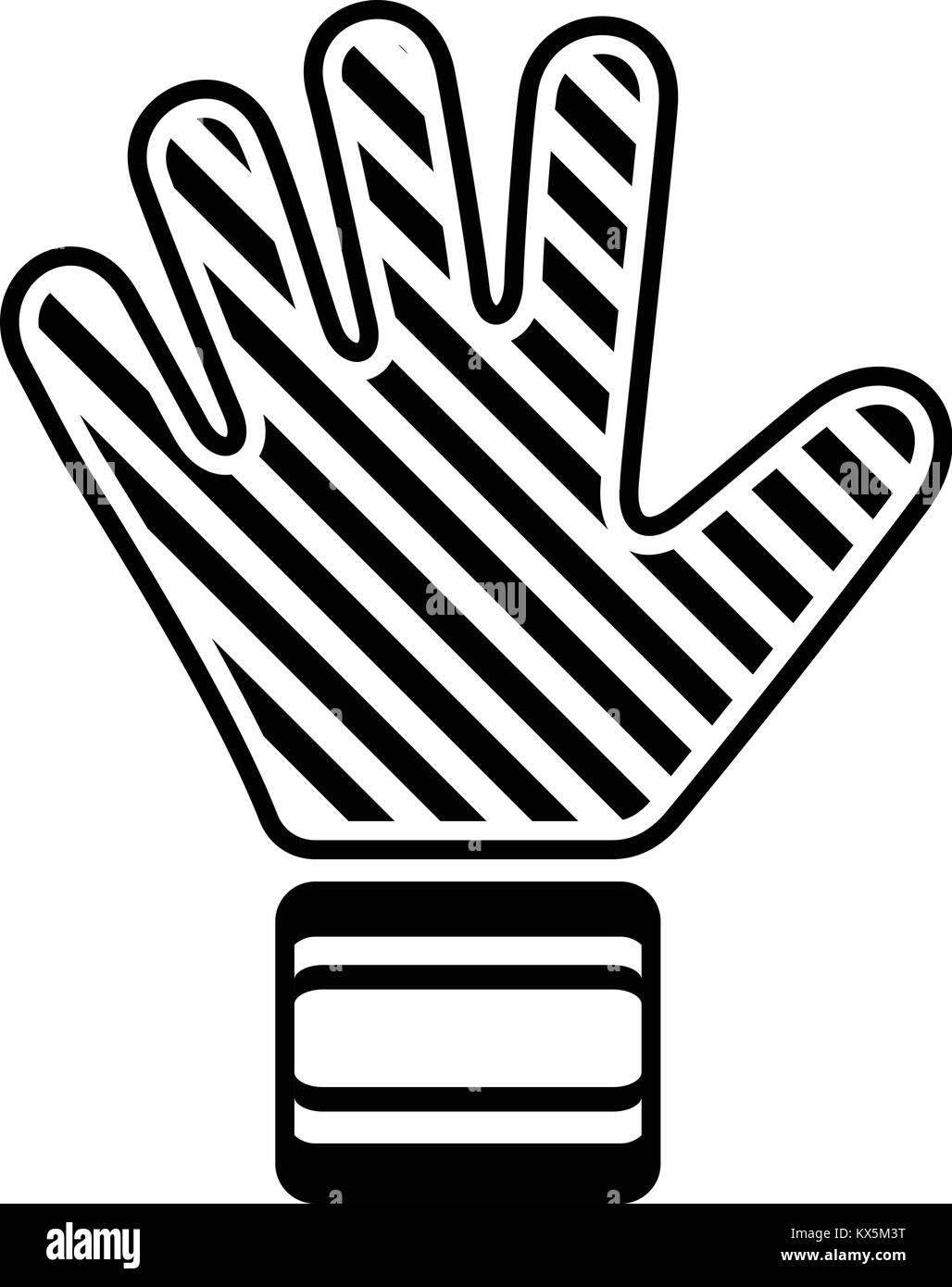 Goalkeeper glove icon, simple black style Stock Vector Image & Art - Alamy