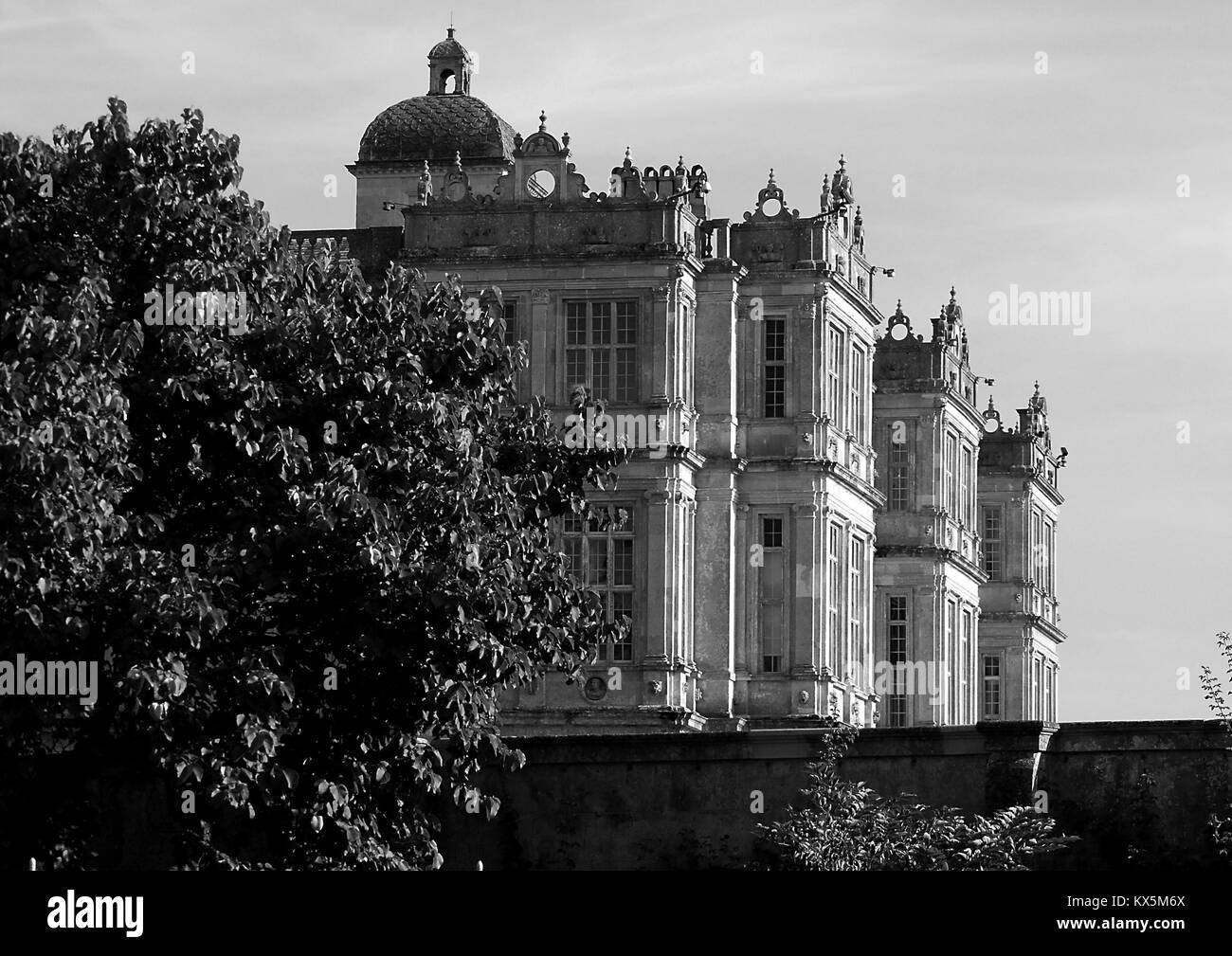 Longleat, England - September 08 2007: Black and White image of ...