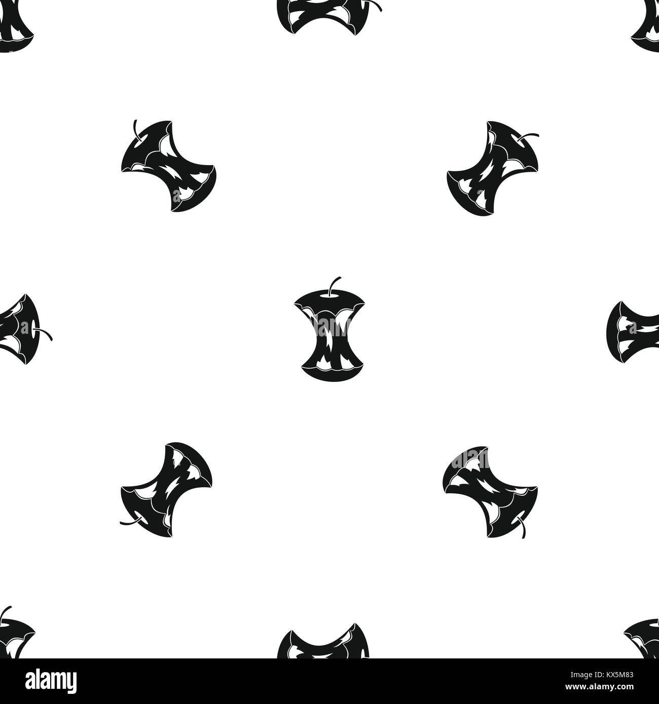 Apple core pattern seamless black Stock Vector Image & Art - Alamy