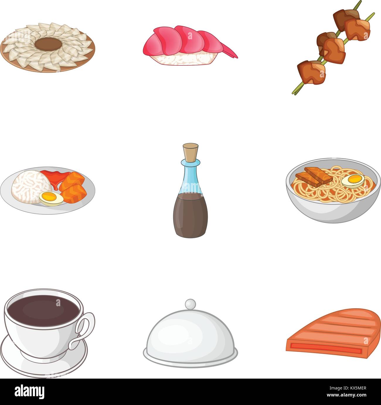 Mess icons set, cartoon style Stock Vector Image & Art - Alamy