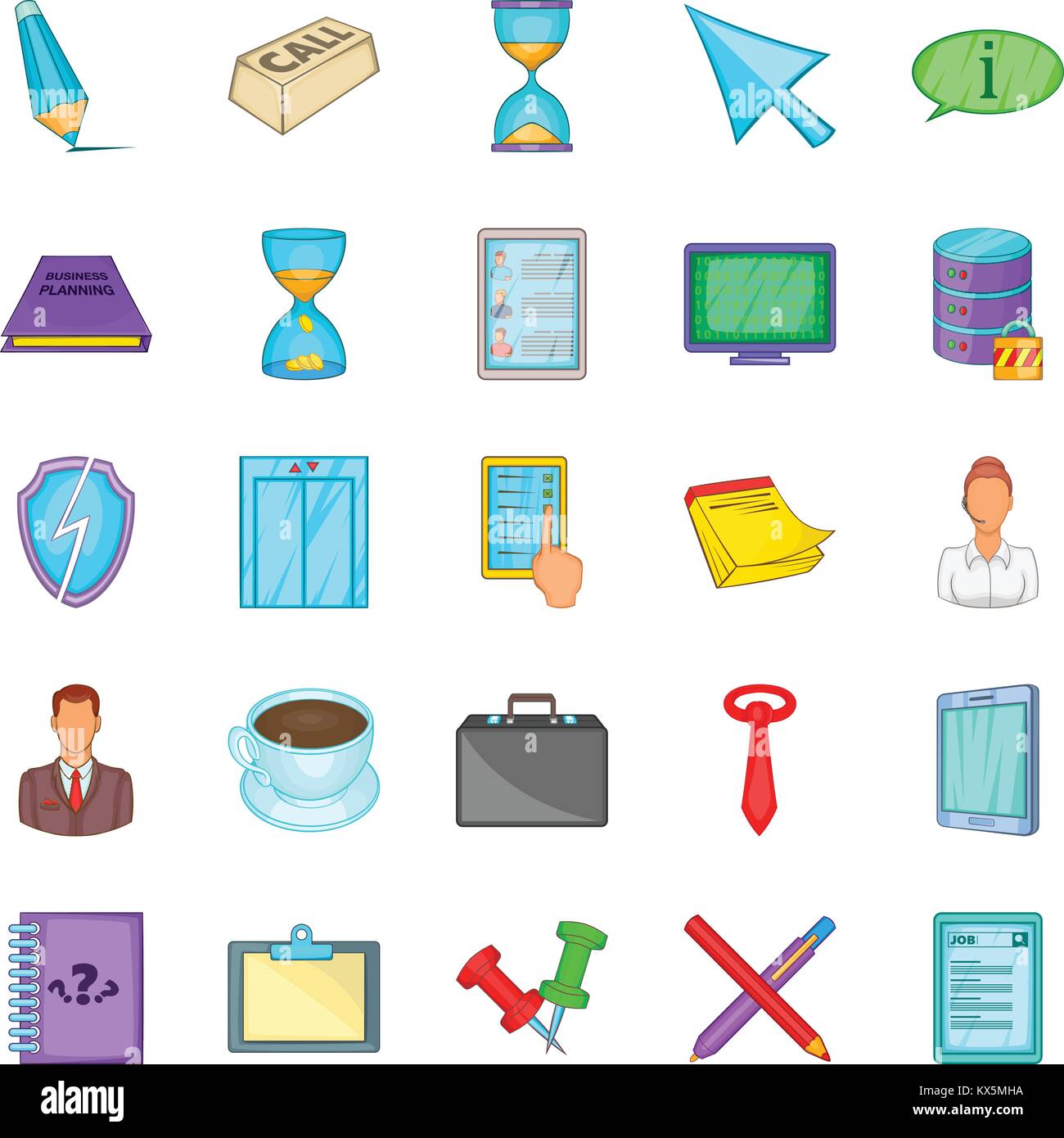 Compartment icons set, cartoon style Stock Vector Image & Art - Alamy