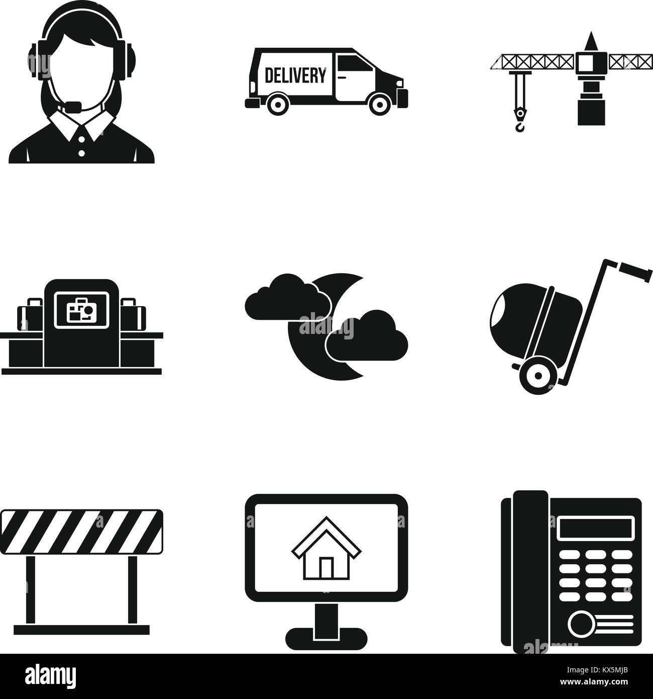 Controller icons set, simple style Stock Vector Image & Art - Alamy