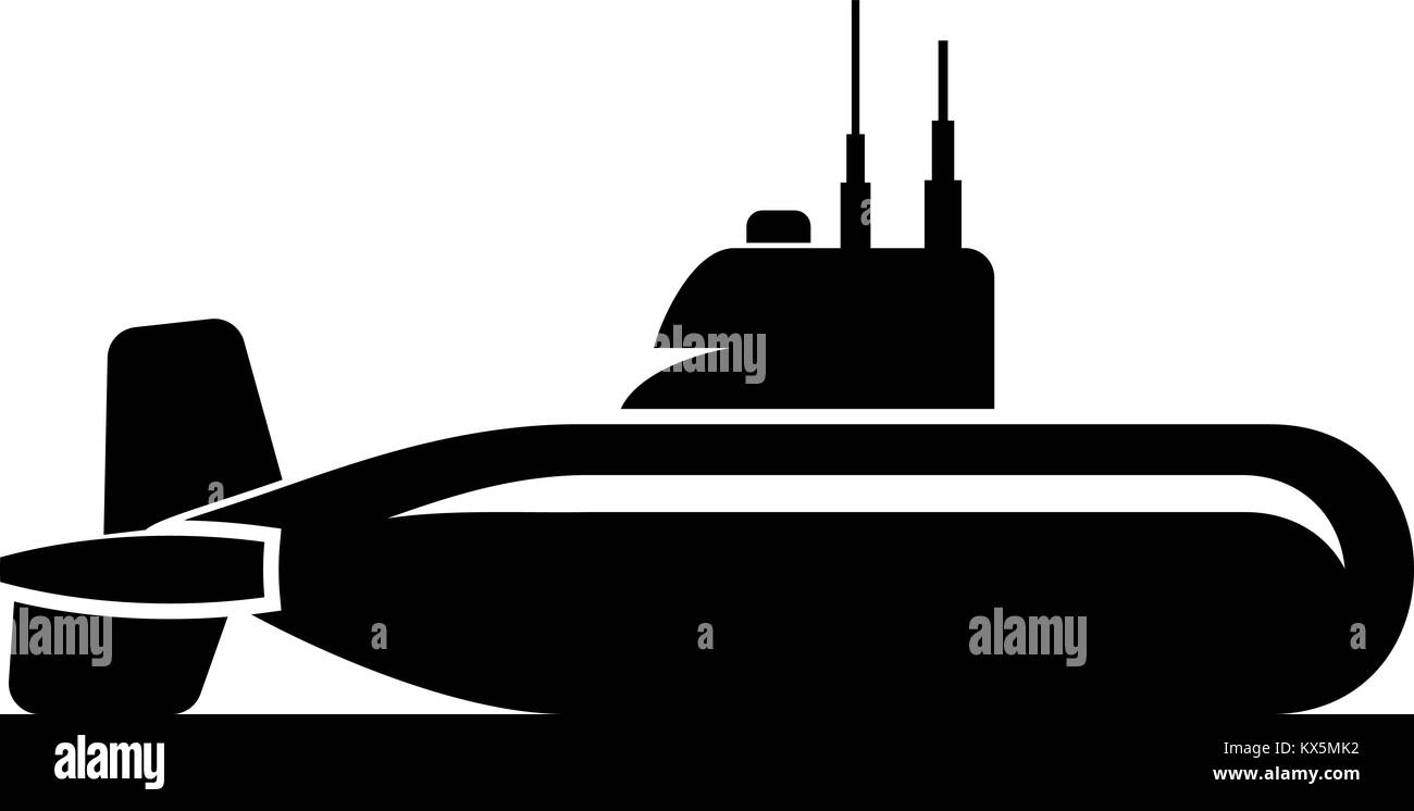 Military submarine icon, simple style Stock Vector Image & Art - Alamy