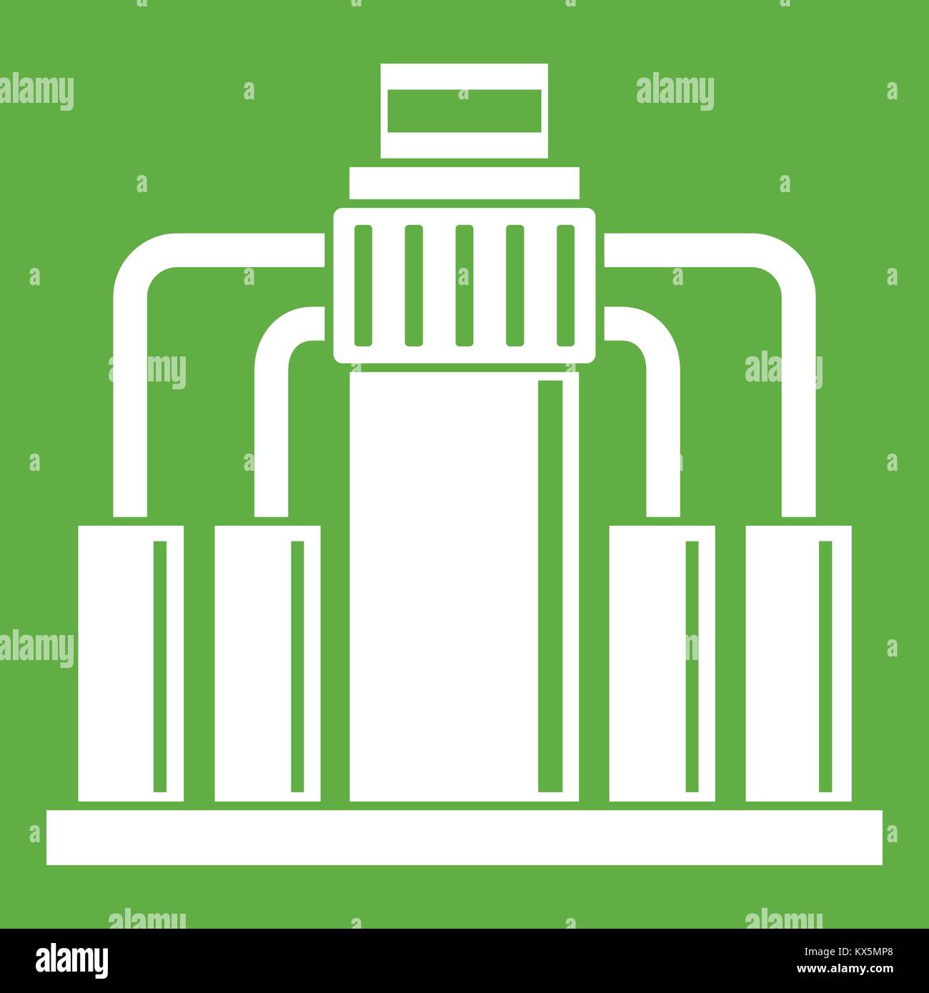 Oil refining icon green Stock Vector Image & Art - Alamy