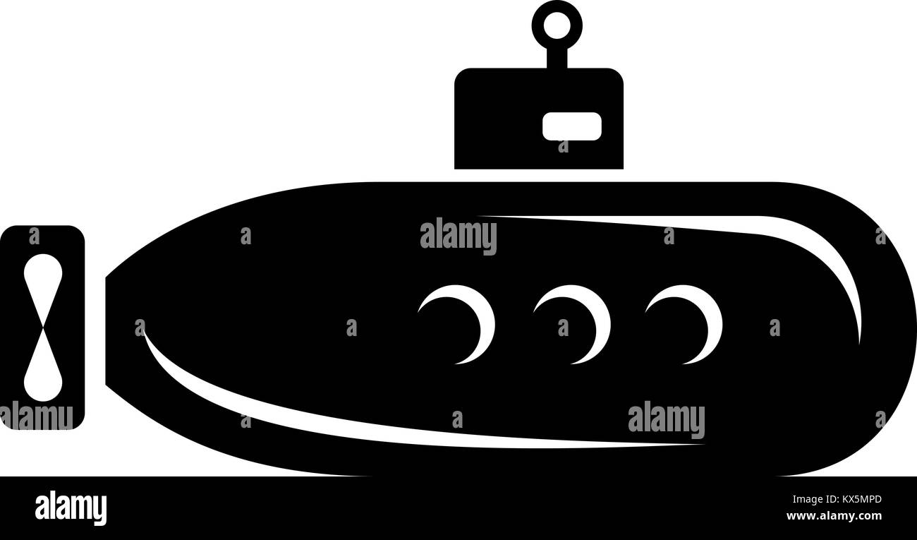 Long submarine icon, simple style Stock Vector Image & Art - Alamy