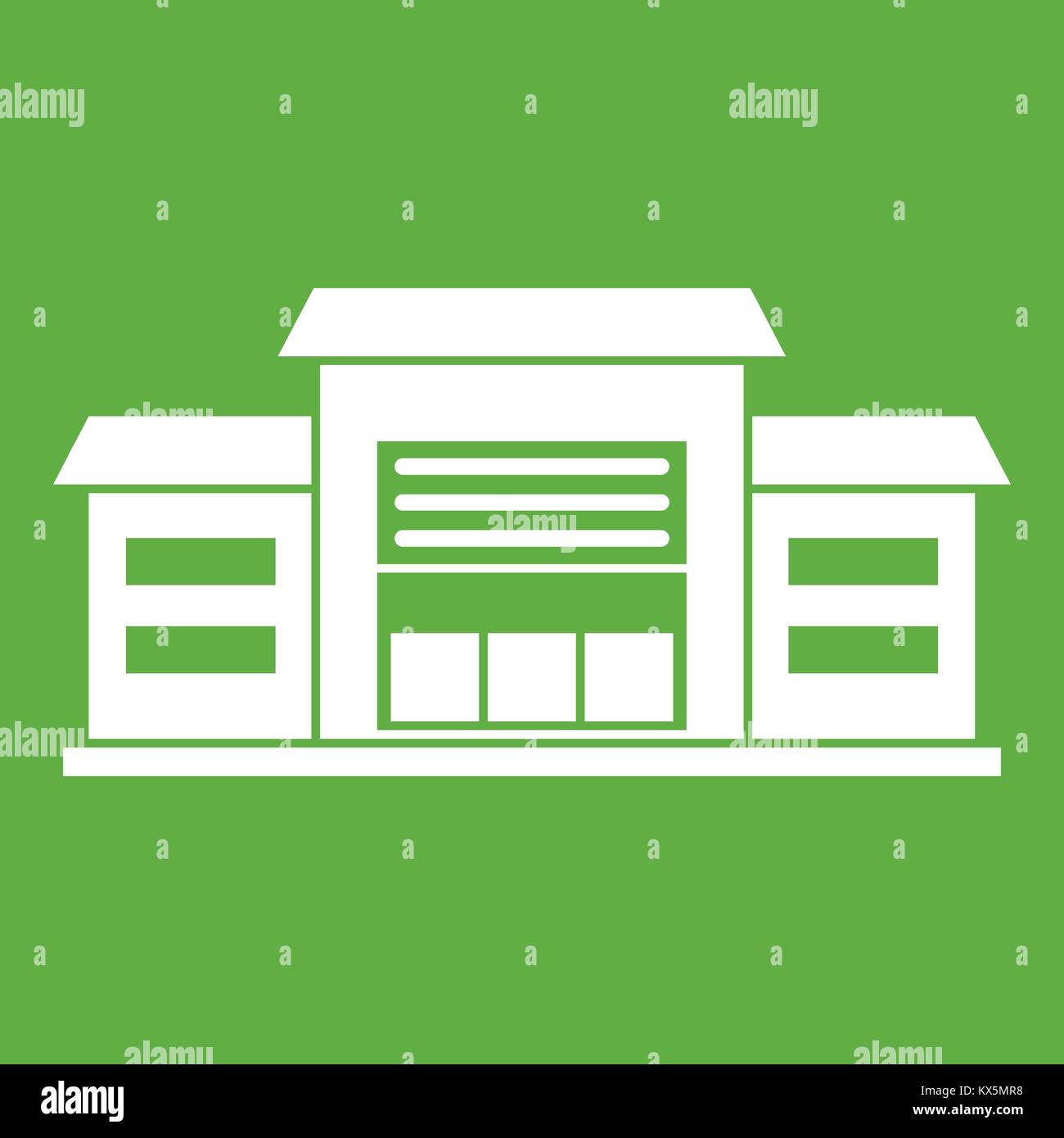 Modern warehouse interior green Stock Vector Images - Alamy