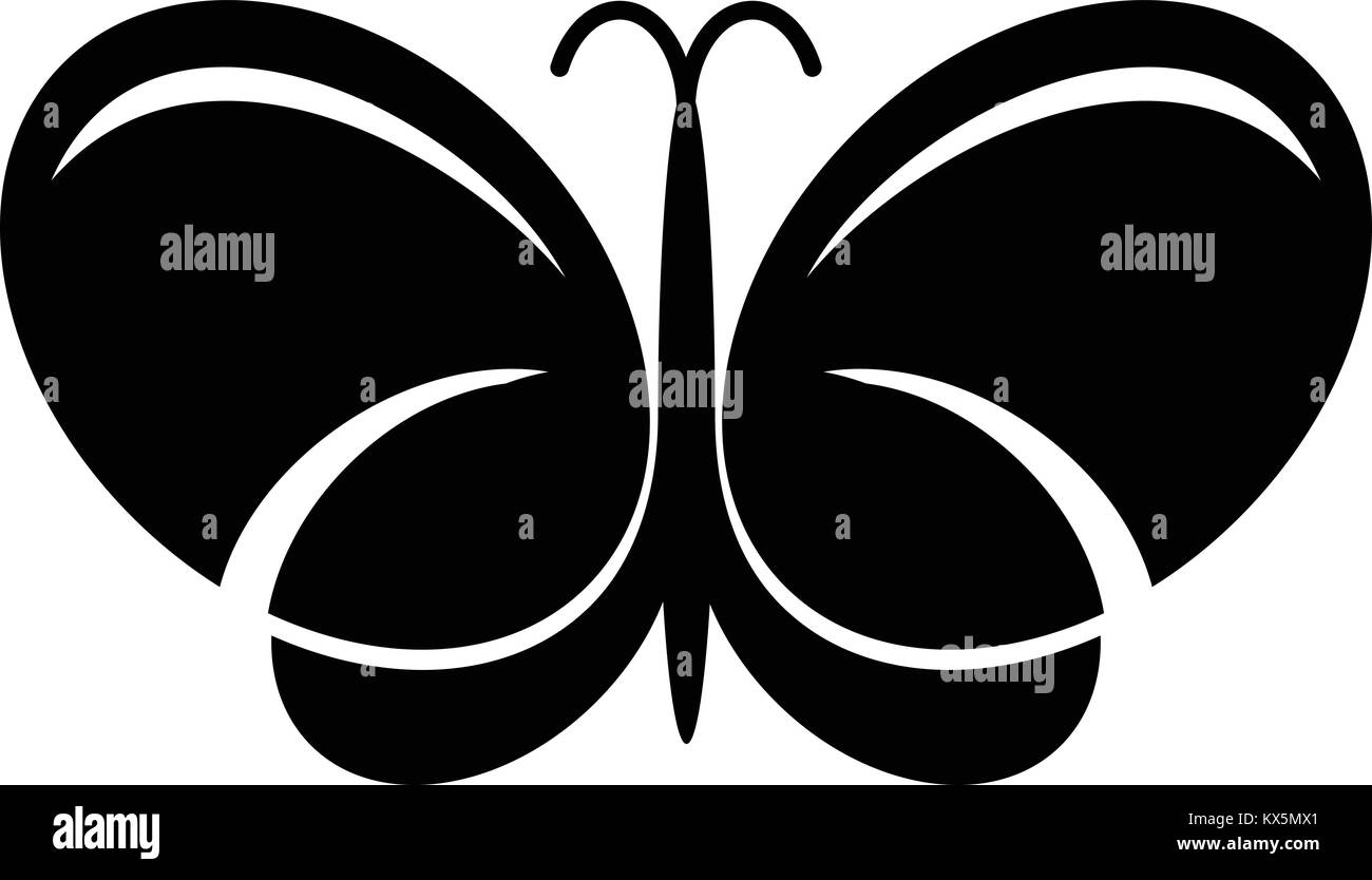 Butterfly icon, simple black style Stock Vector Image & Art - Alamy