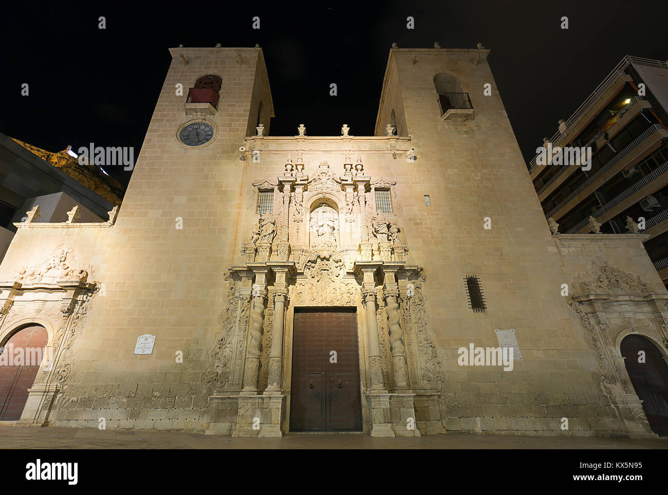 Basilica of Santa Maria in the city of Alicante, Spain Stock Photo - Alamy