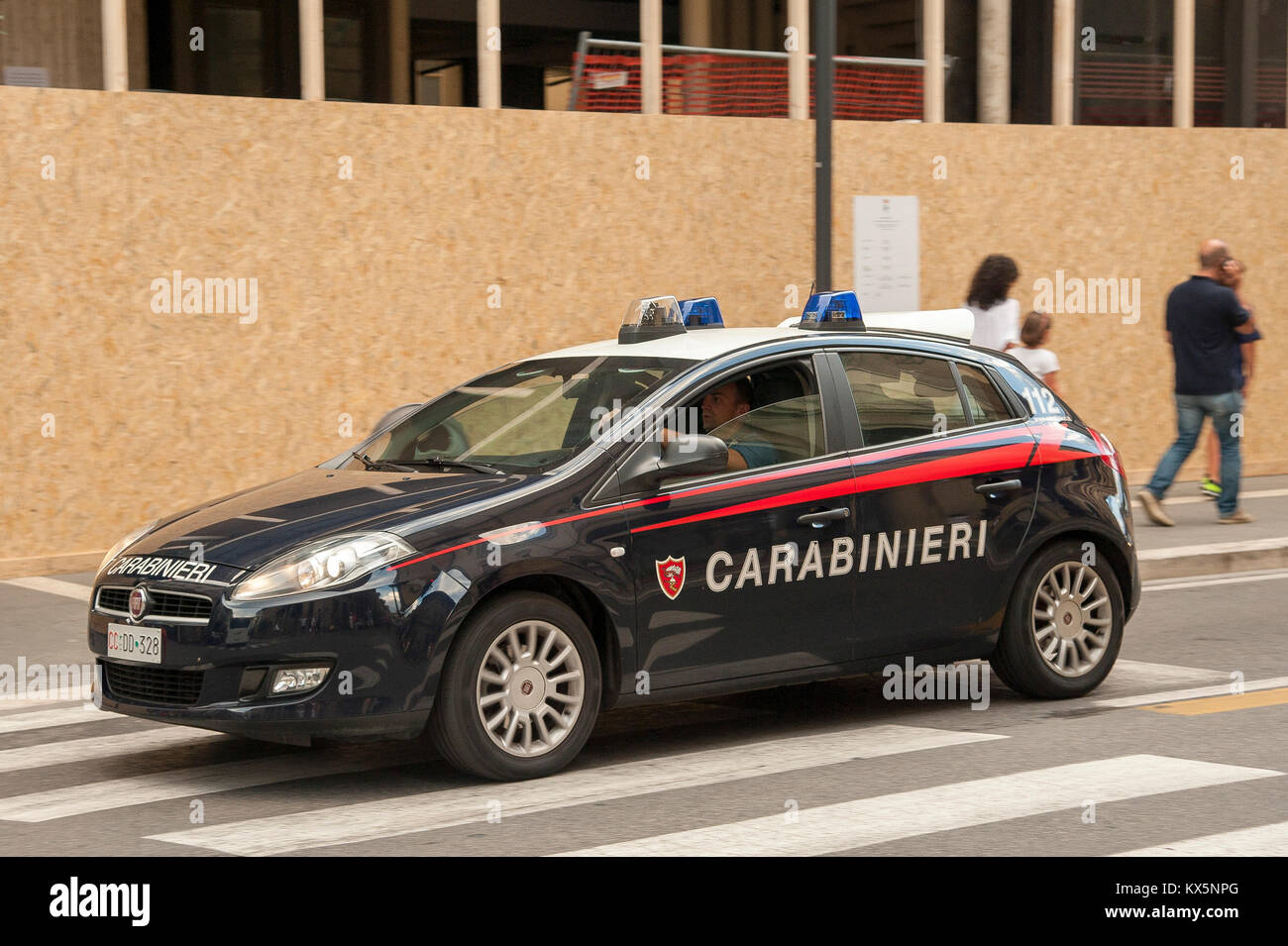 Carabinieri car in Arezzo, Tuscany, Italy. 5 August 2016 © Wojciech ...
