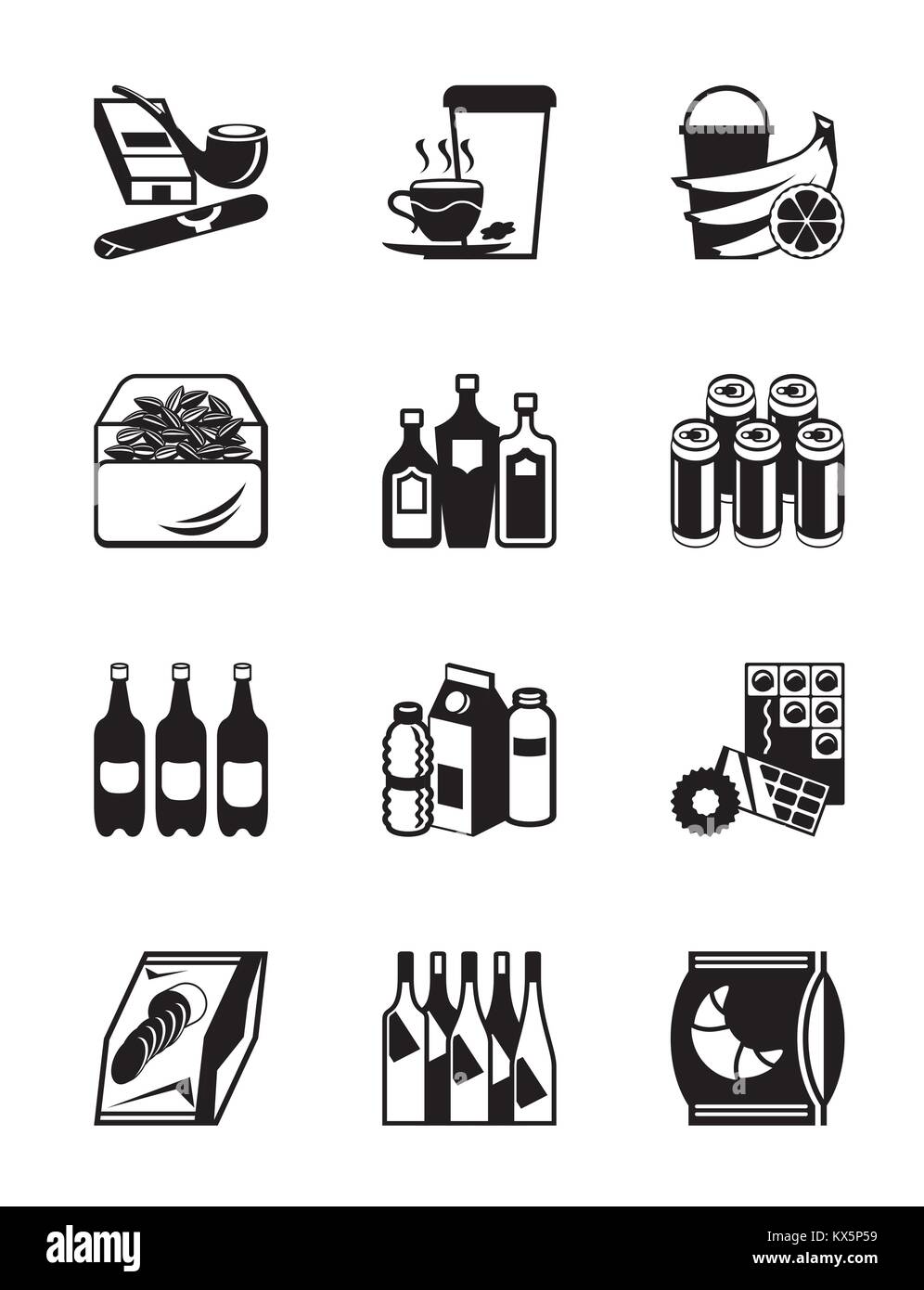 Grocery store drinks Stock Vector Images - Alamy