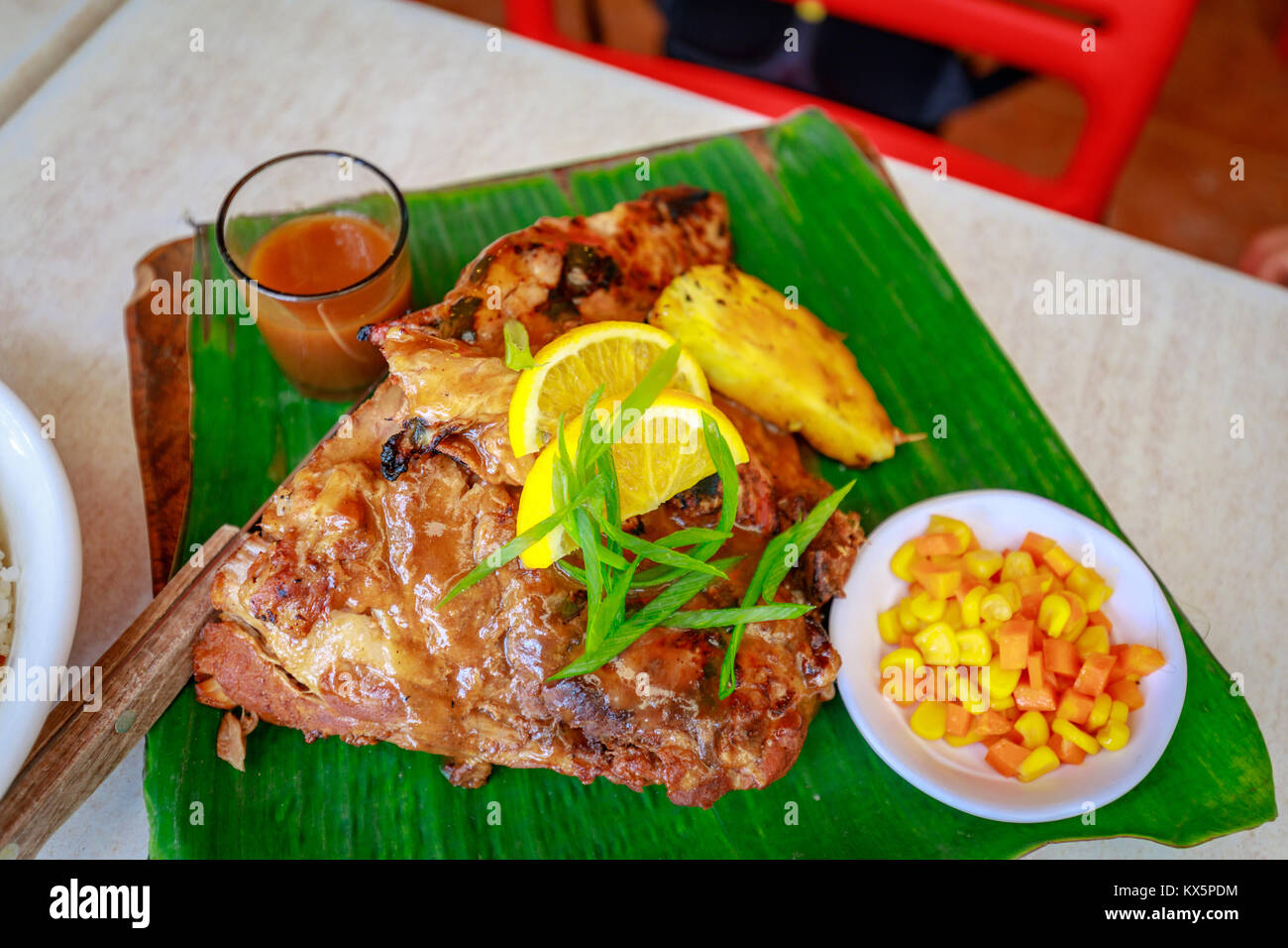 Philippine barbecue food on the table Stock Photo - Alamy