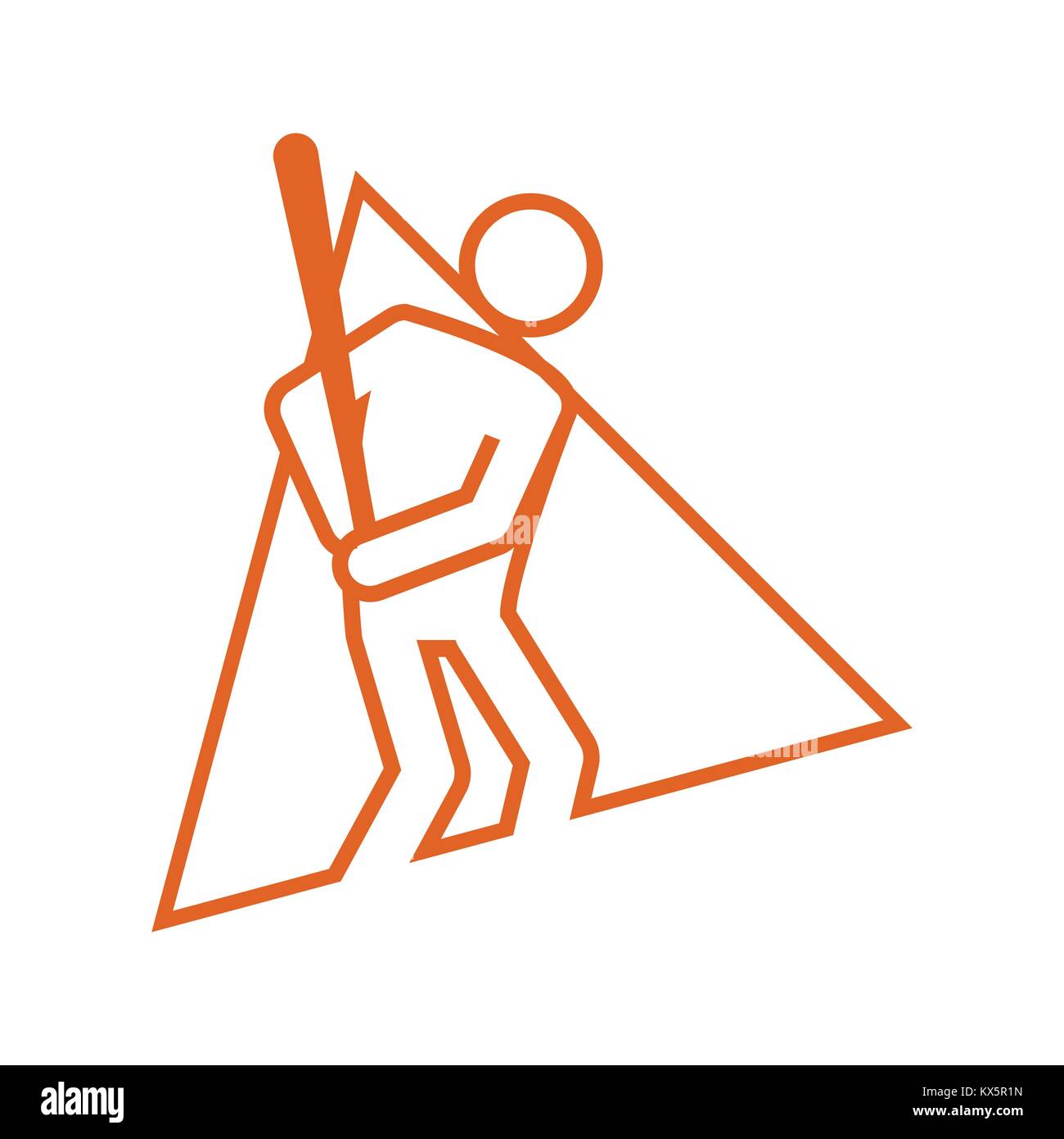 Baseball player icon image Stock Vector Images - Alamy