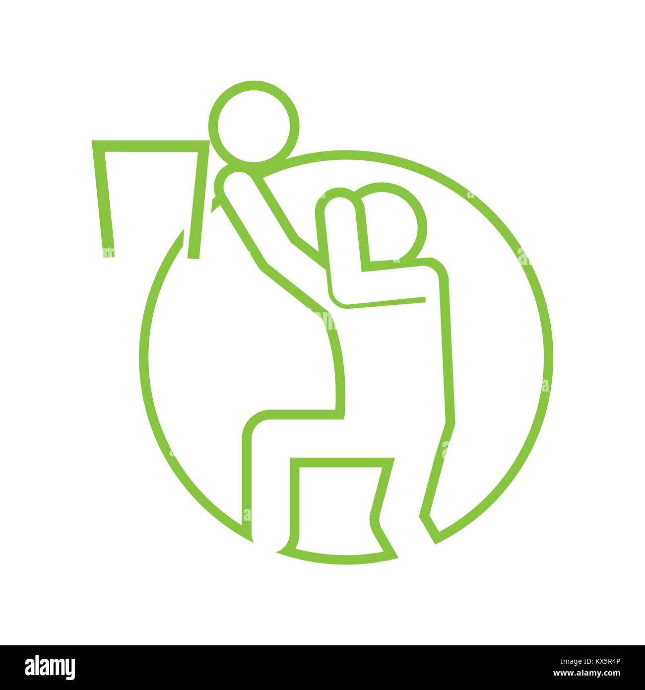 Circle Shape Basketball Sport Figure Outline Symbol Vector Illustration ...