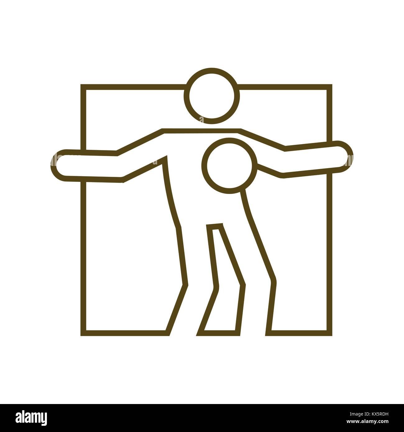 Square Shape Freestyle Football Soccer Sport Outline Figure Symbol ...