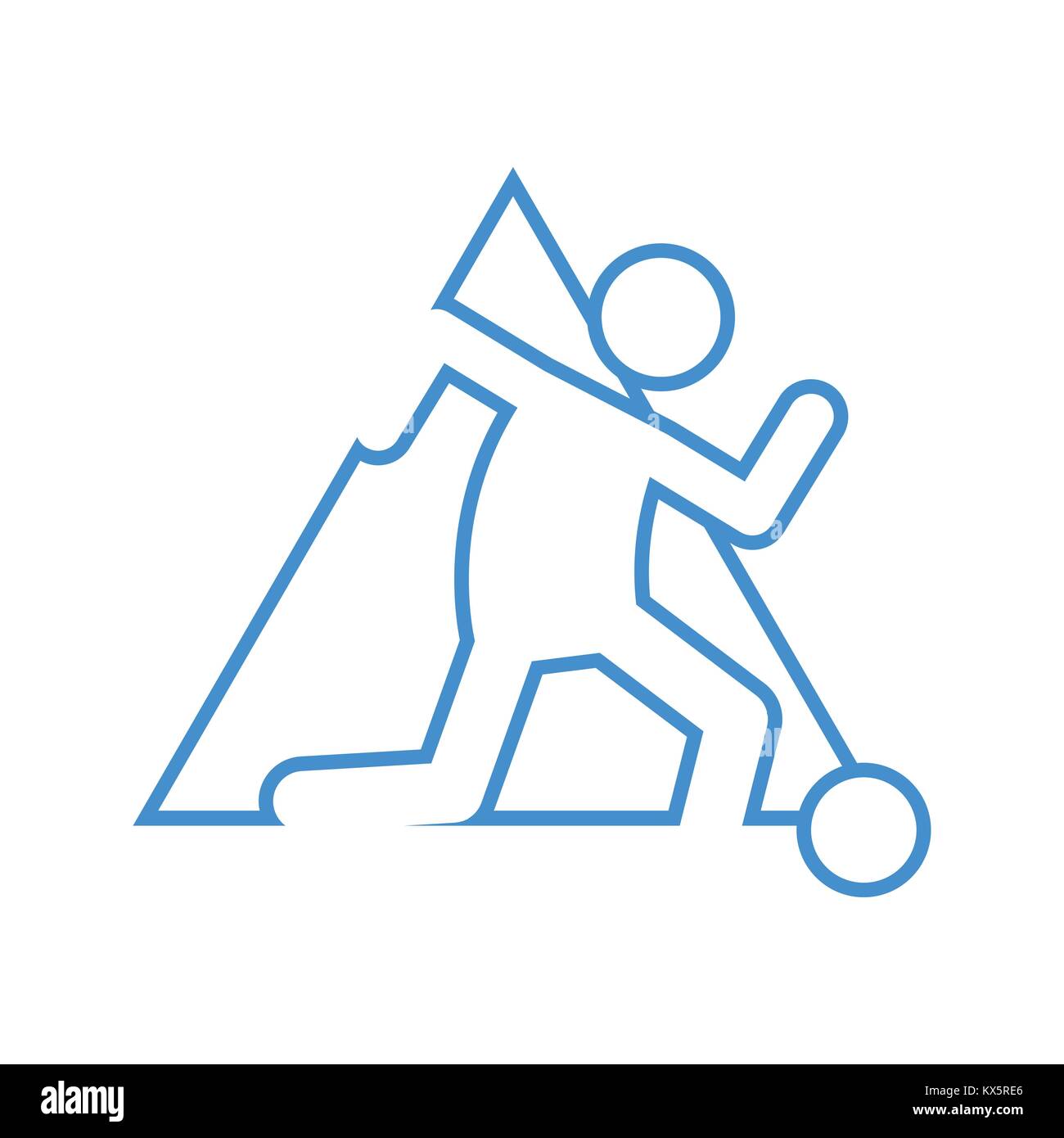 Triangle Shape Football Soccer Sport Figure Symbol Vector Illustration ...