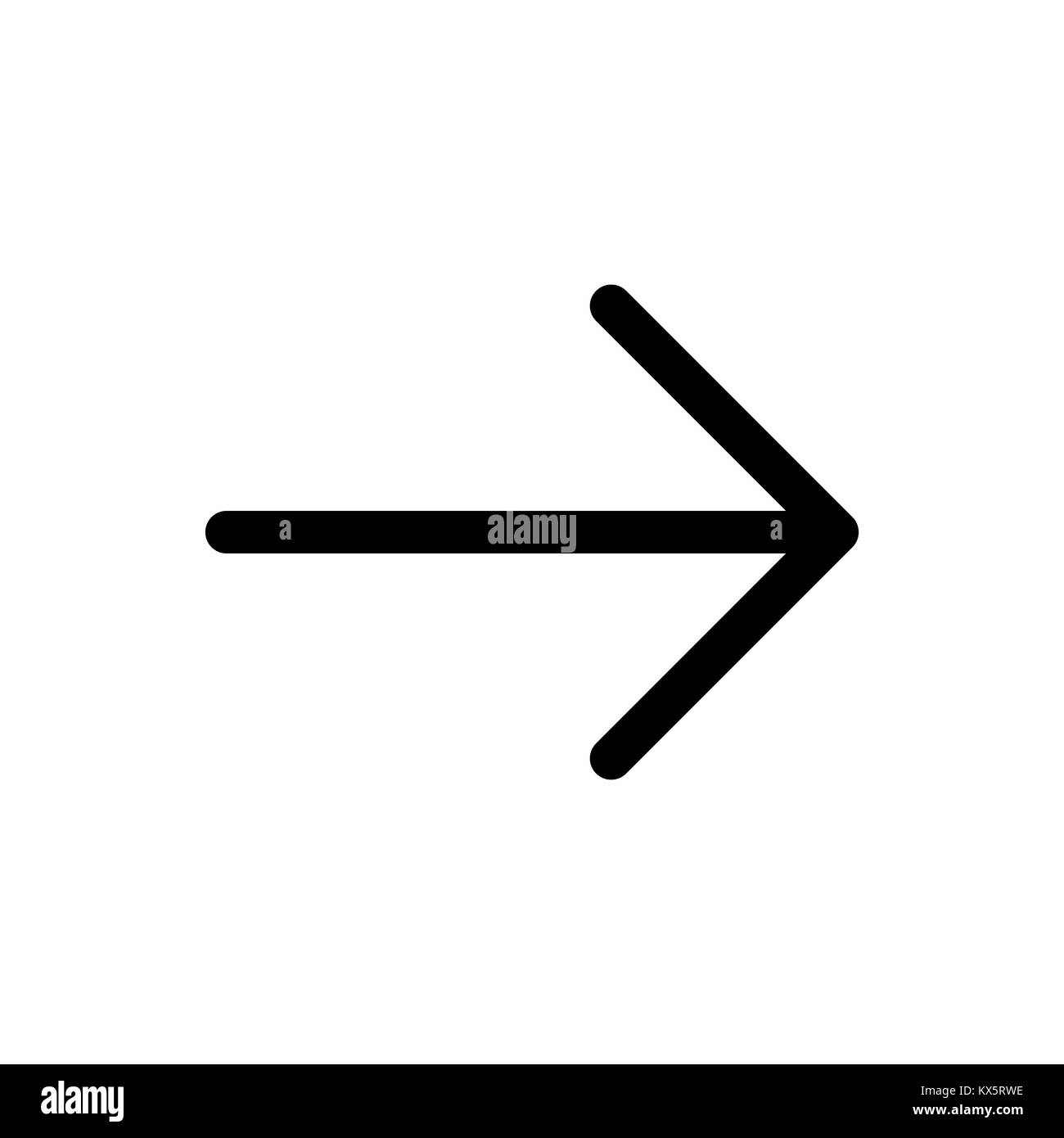 Aroow icon for simple flat style ui design Stock Vector Image & Art - Alamy