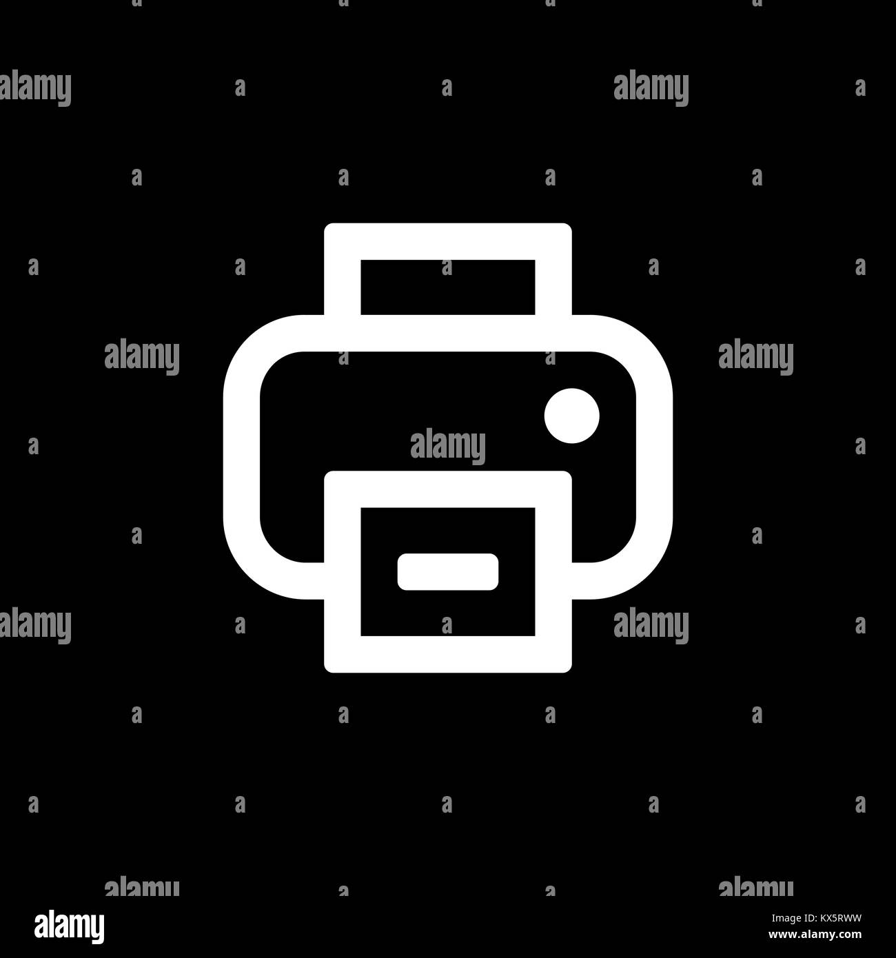 Fax printer icon sign symbol hi-res stock photography and images - Alamy
