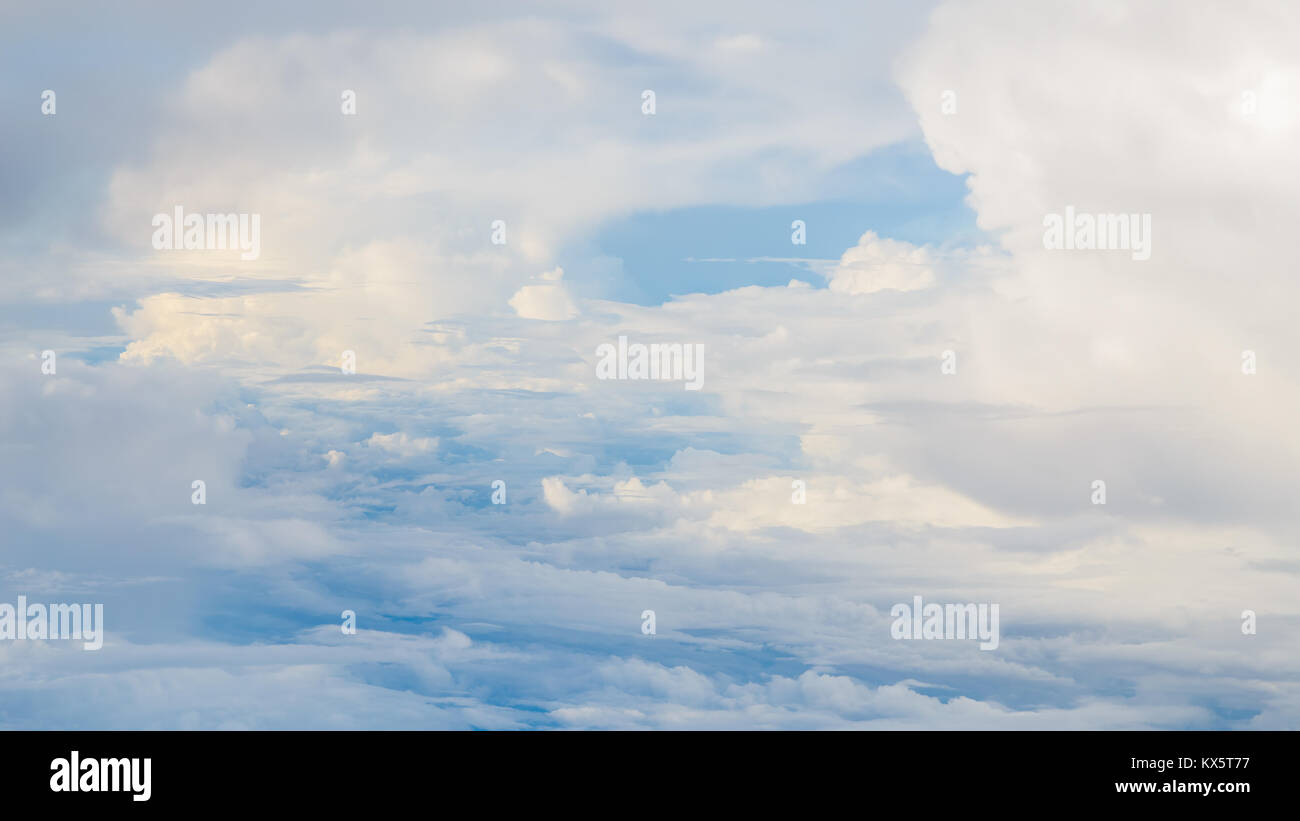 Aerial Shot of Sky Background with Clouds Stock Photo - Alamy
