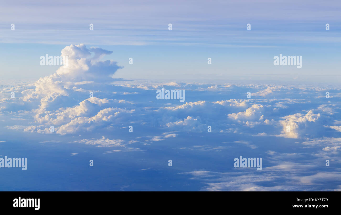 Aerial Shot of Sky Background with Clouds Stock Photo - Alamy