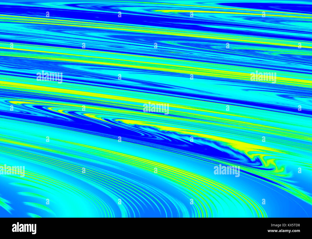Blue and yellow colour graphic lines background effect Stock Photo - Alamy