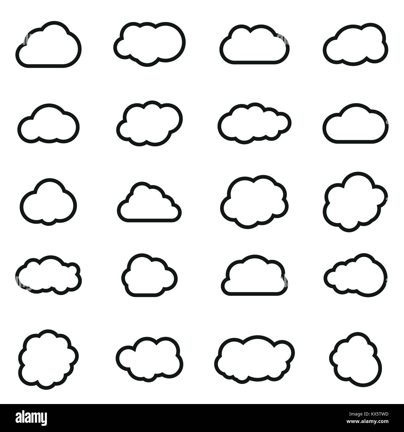 Cloud shapes Cut Out Stock Images & Pictures - Alamy