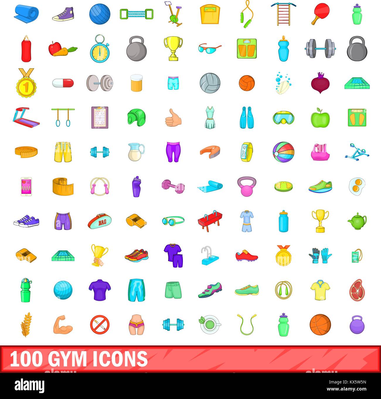 100 healthy lifestyle icons hi-res stock photography and images - Alamy