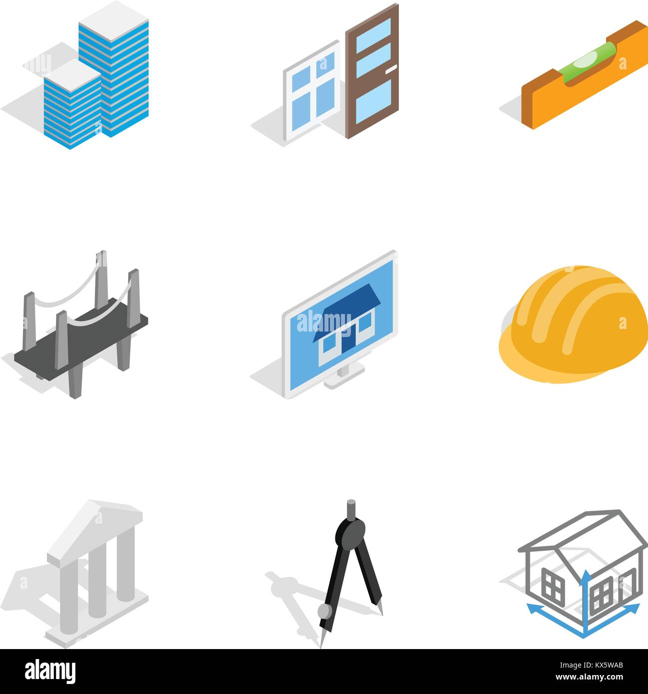 Engineering and construction icons Stock Vector Image & Art - Alamy
