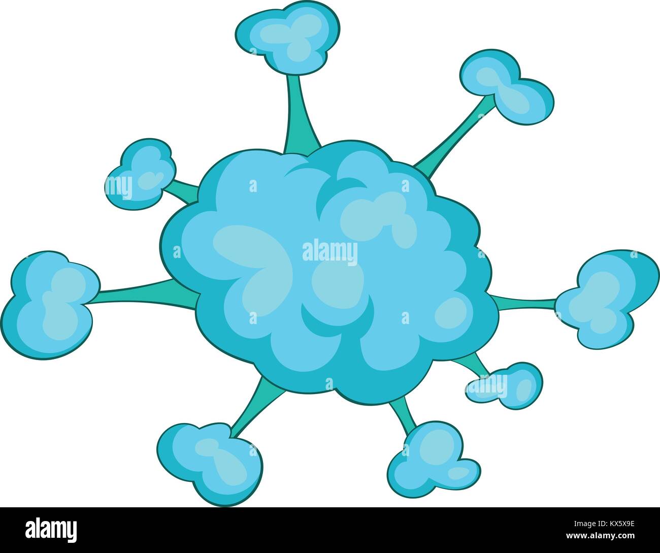 Smoke explosion icon, cartoon style Stock Vector Image & Art - Alamy