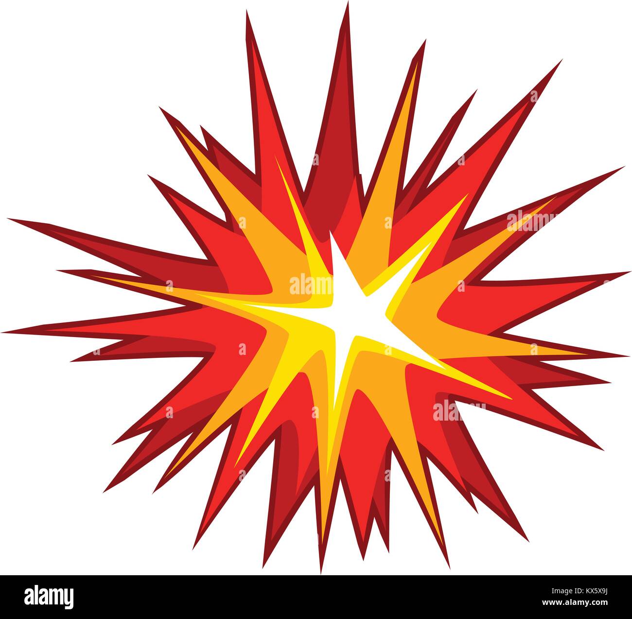 Explode effect icon, cartoon style Stock Vector Image & Art - Alamy