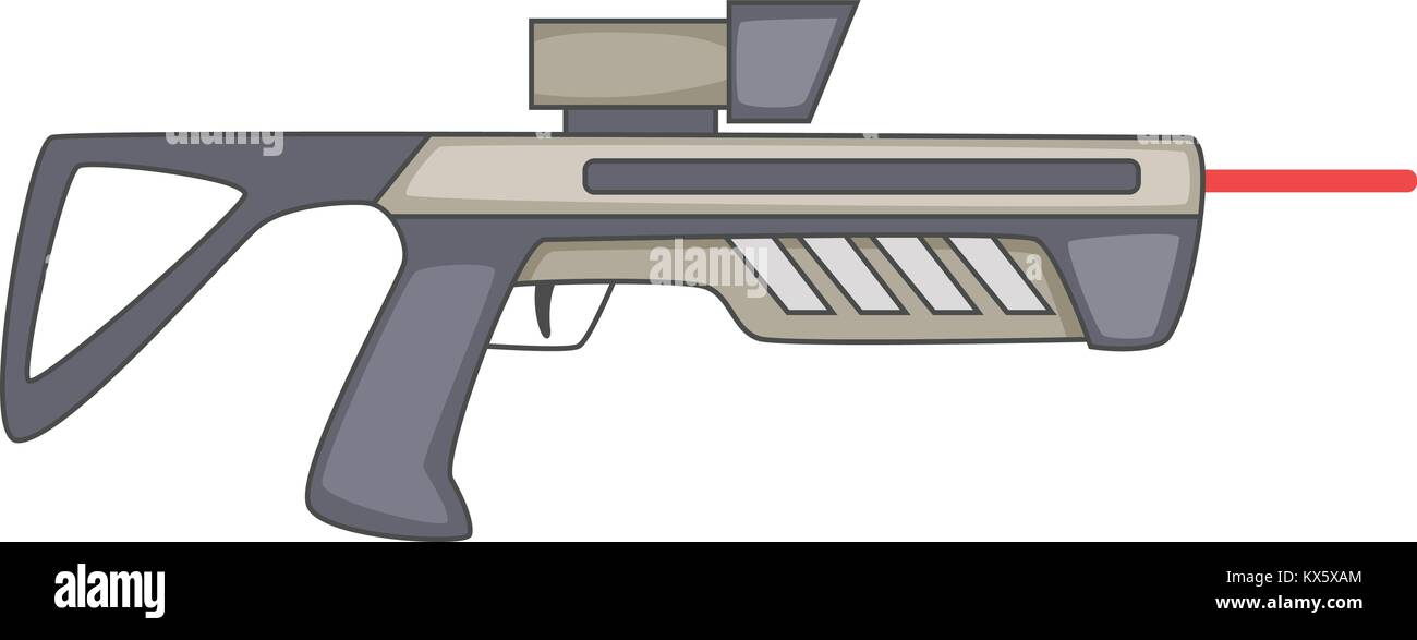 Futuristic ray gun weapon icon, cartoon style Stock Vector Image & Art ...