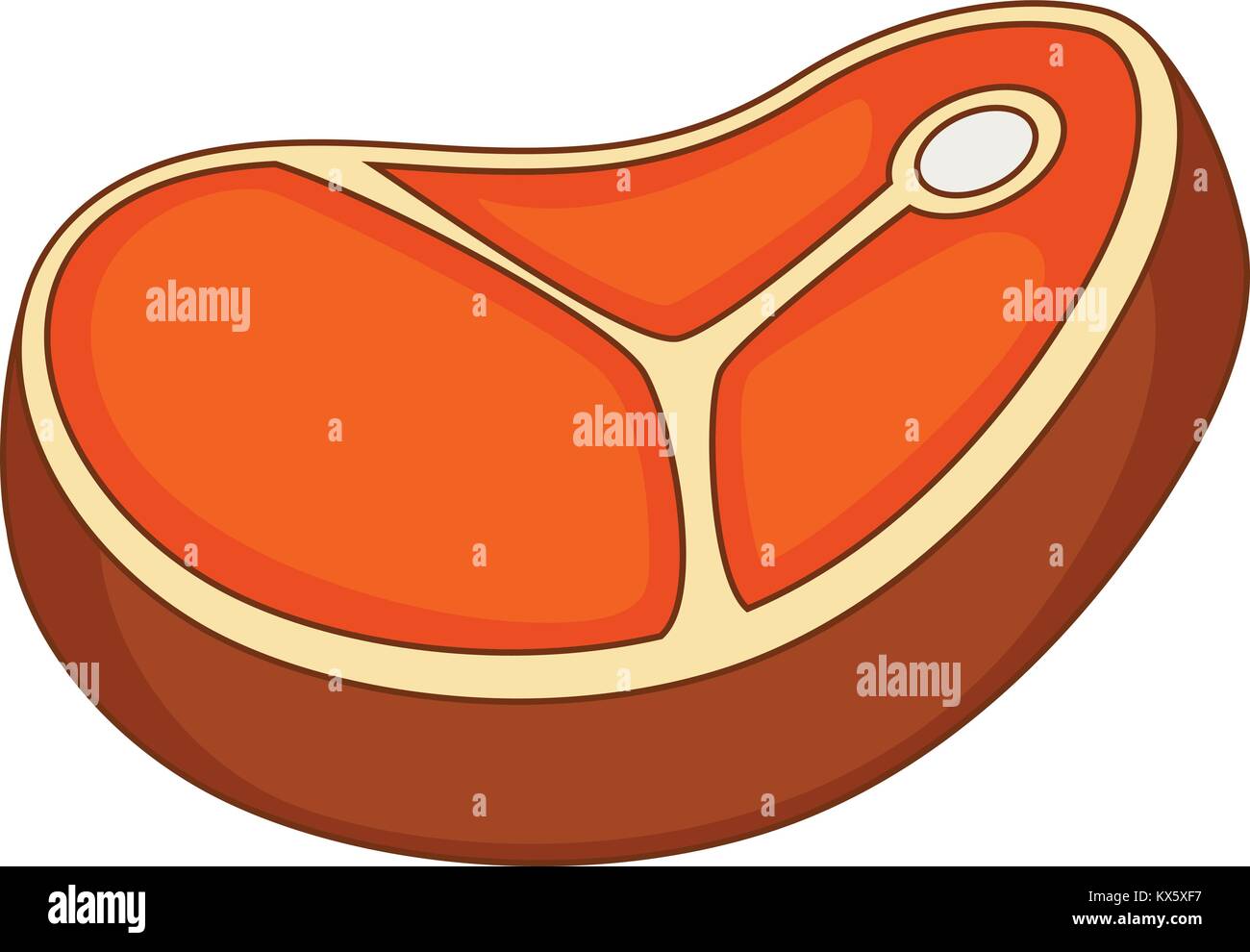 Meat steak icon, cartoon style Stock Vector Image & Art - Alamy