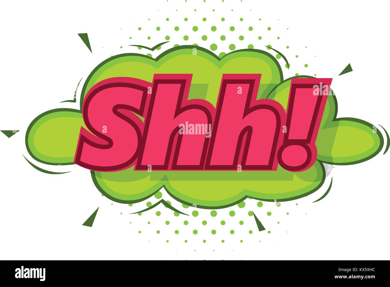 Shh sound effect icon, pop art style Stock Vector Image & Art - Alamy