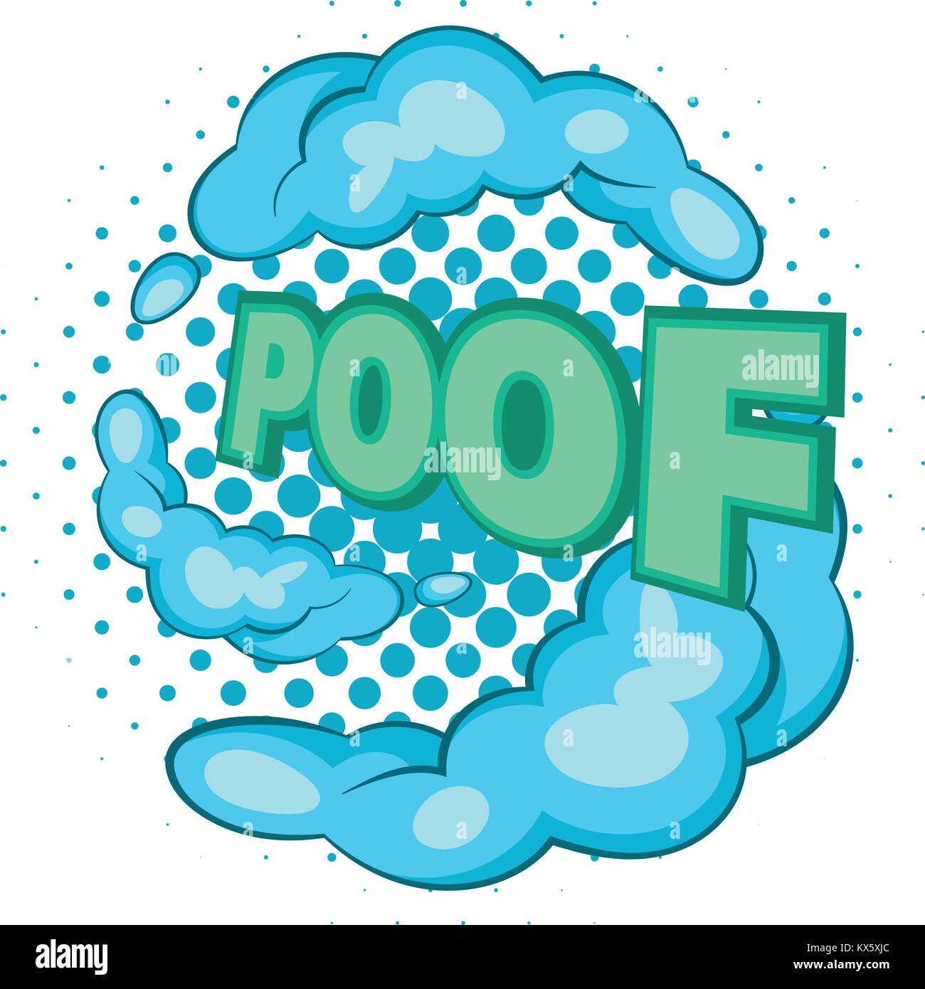 Bubble with expression Poof icon, pop art style Stock Vector Image ...