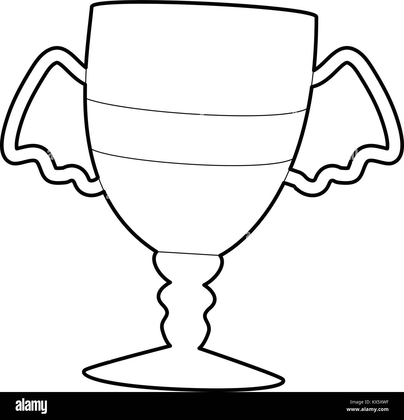 Winner cup icon, outline style Stock Vector Image & Art - Alamy