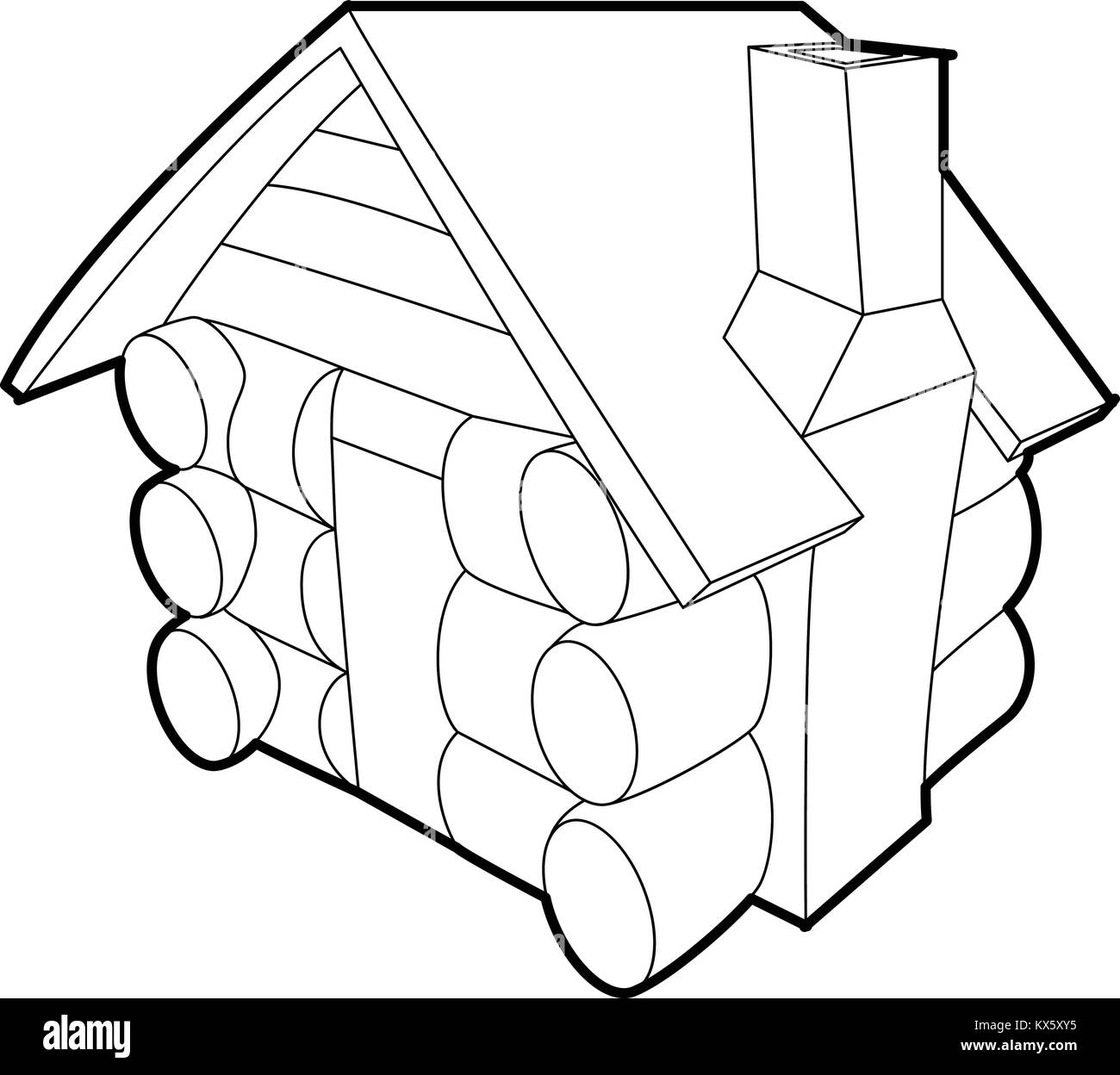 Hut icon outline style hi-res stock photography and images - Alamy
